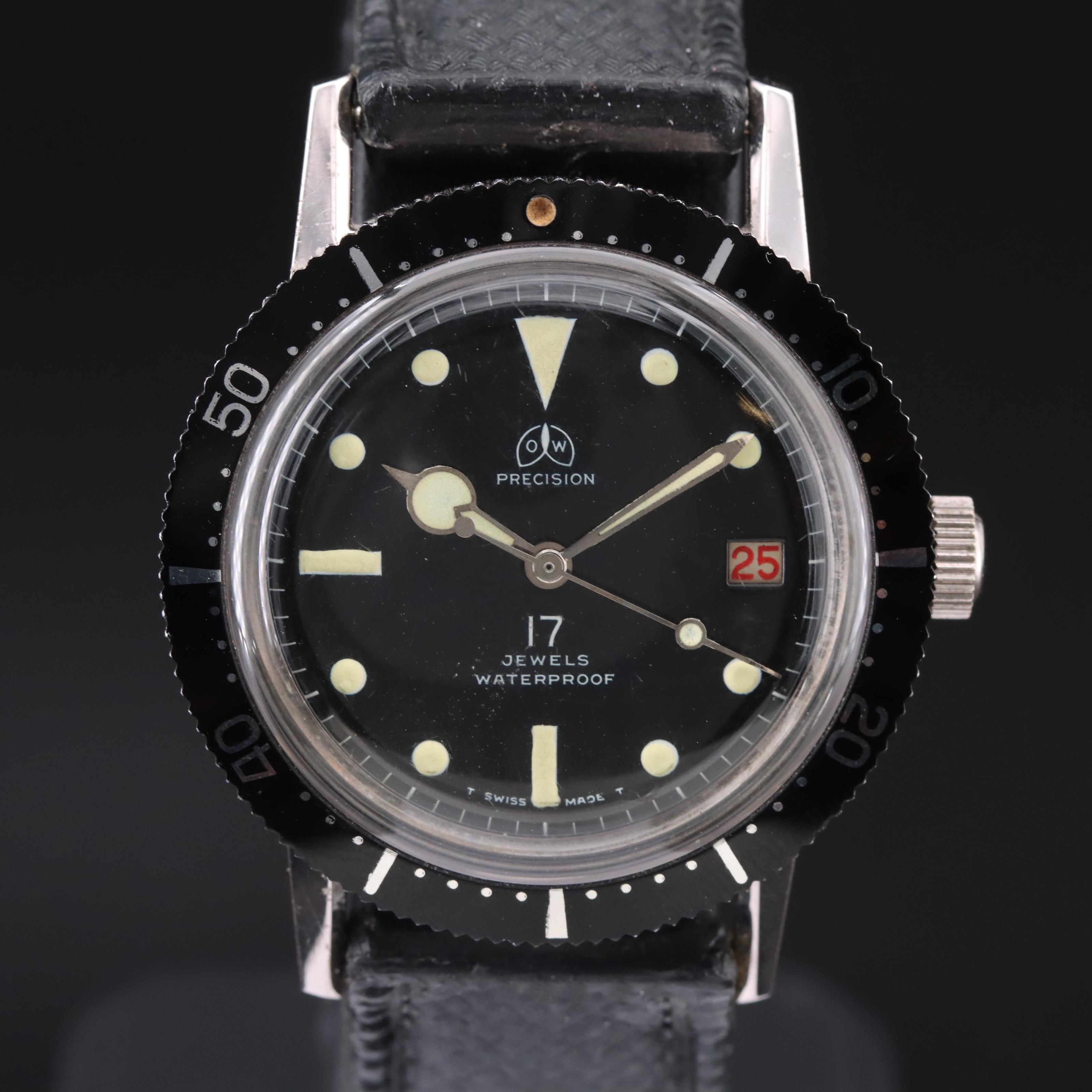 Vintage Ollech and Wajs Swiss Dive Watch | EBTH