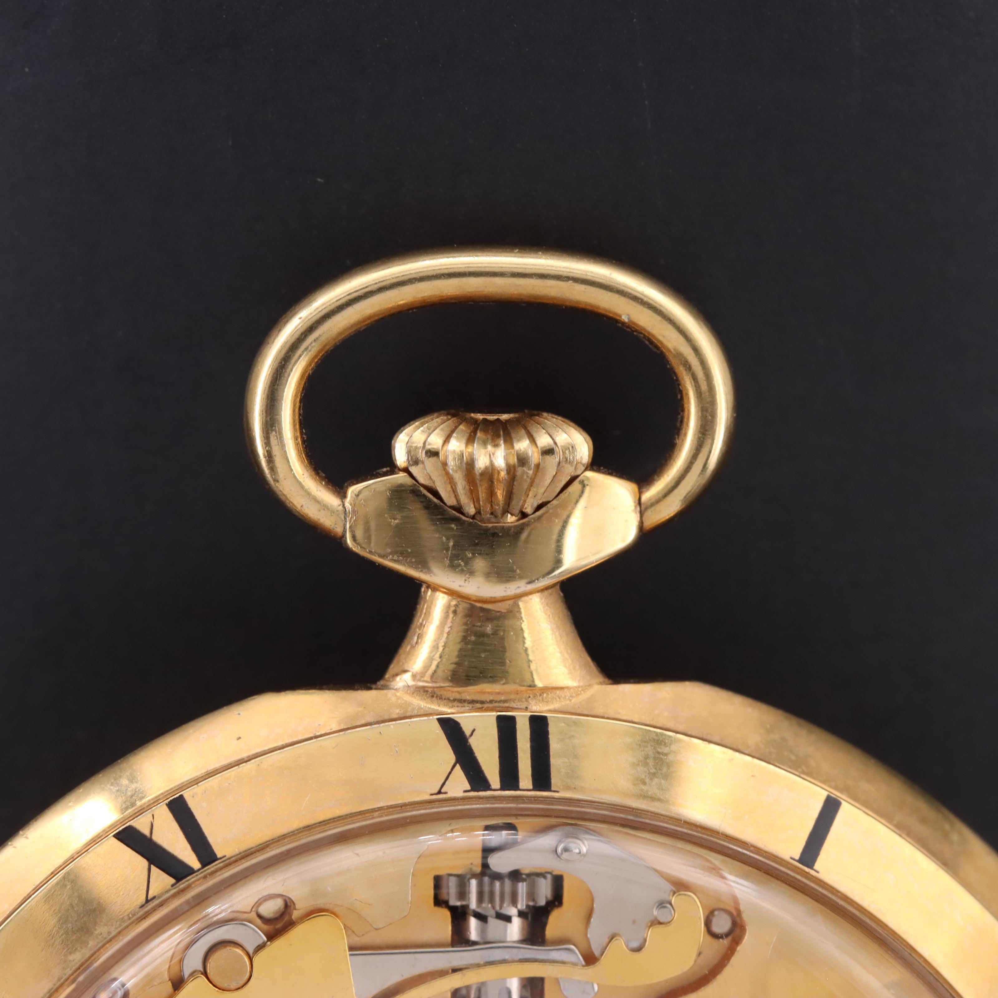 Pedre Skeletonized Knife-Edge Pocket Watch | EBTH