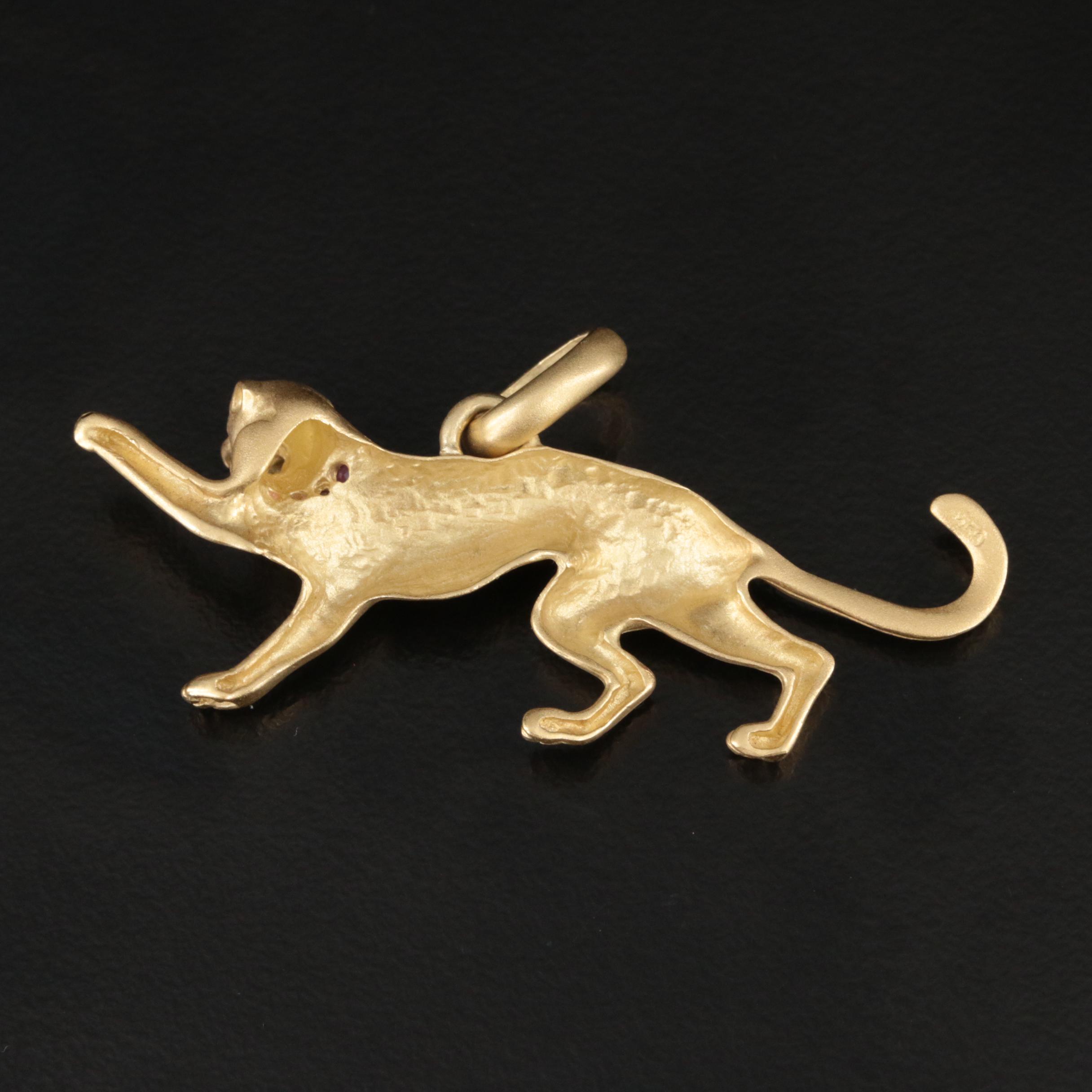 14K Ruby Panther Pendant | EBTH