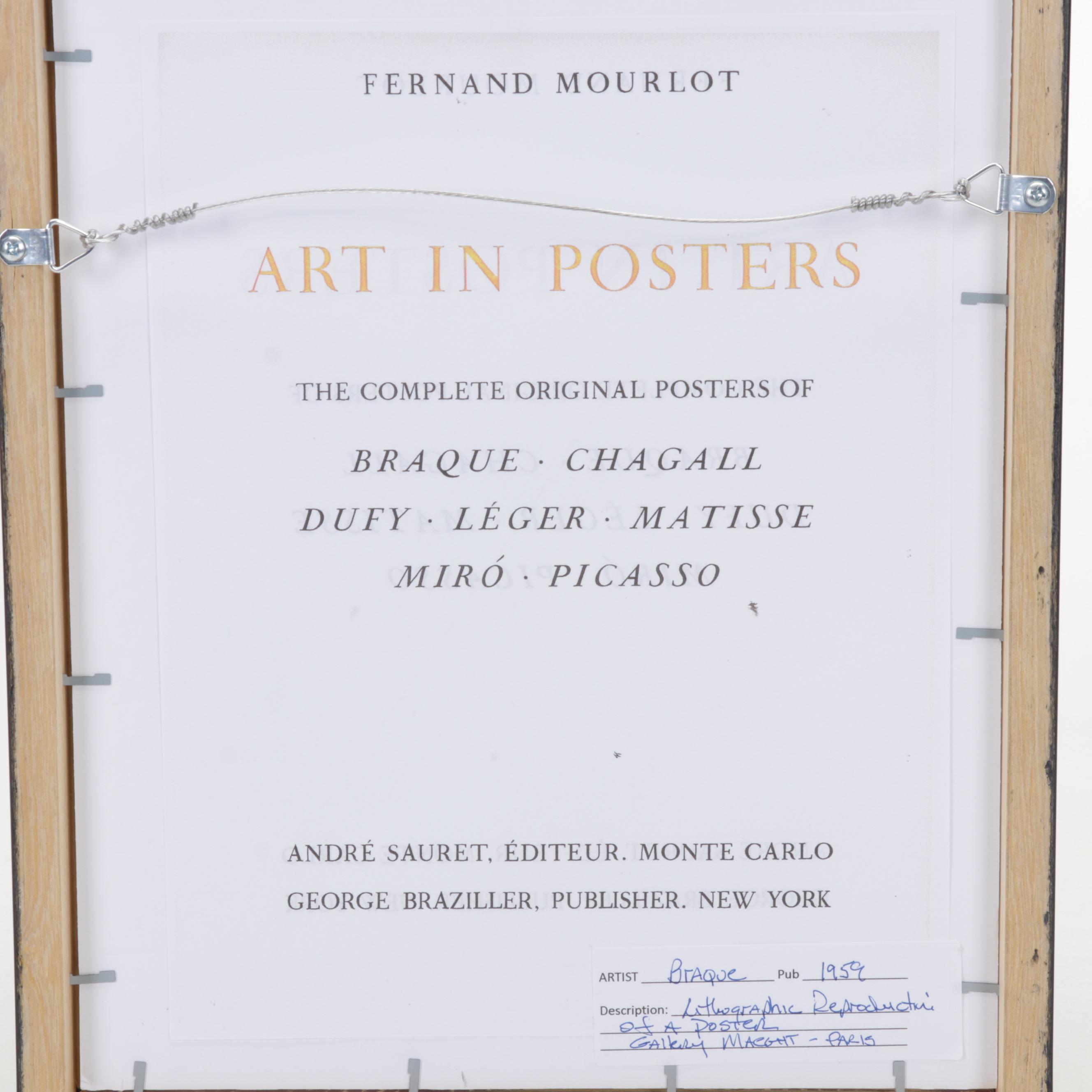 Galerie Maeght Color Lithograph After Georges Braque From "Art in ...