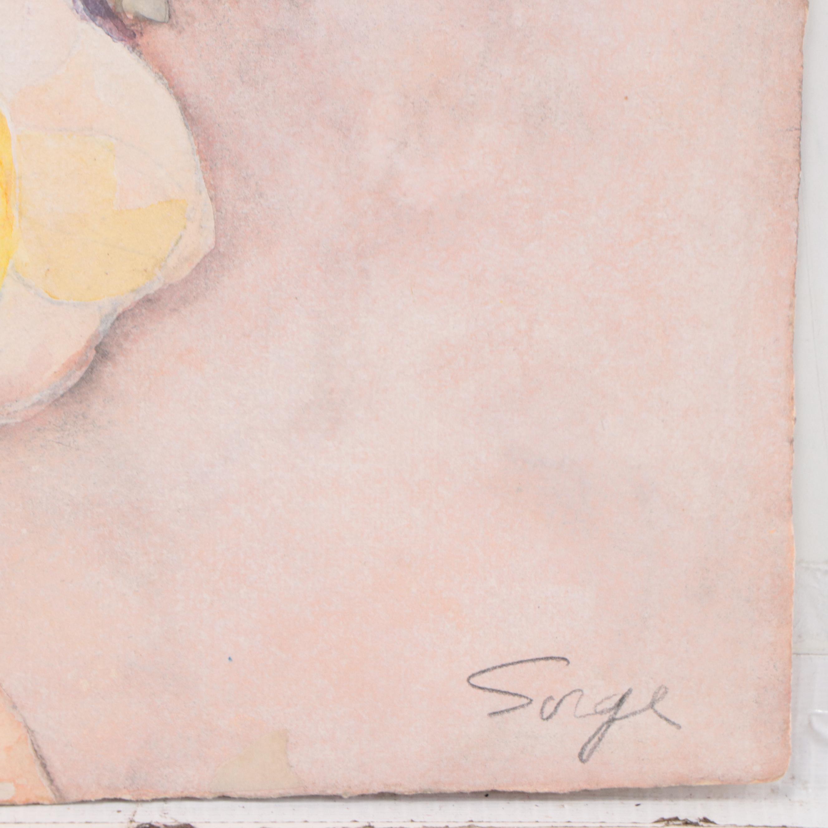 Walter Sorge Abstract Watercolor Painting, Circa 1980 | EBTH