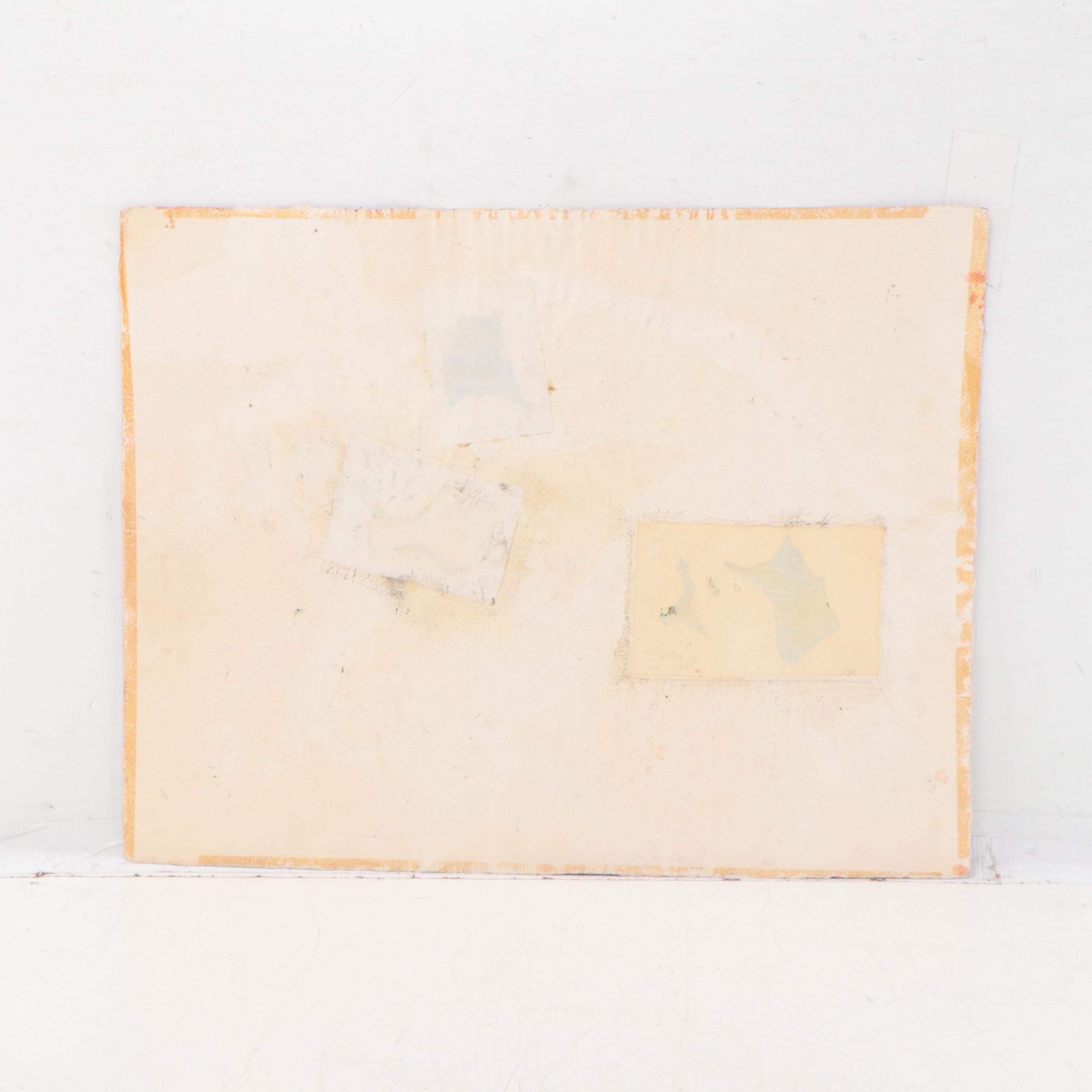Walter Sorge Abstract Watercolor Painting, Circa 1980 | EBTH