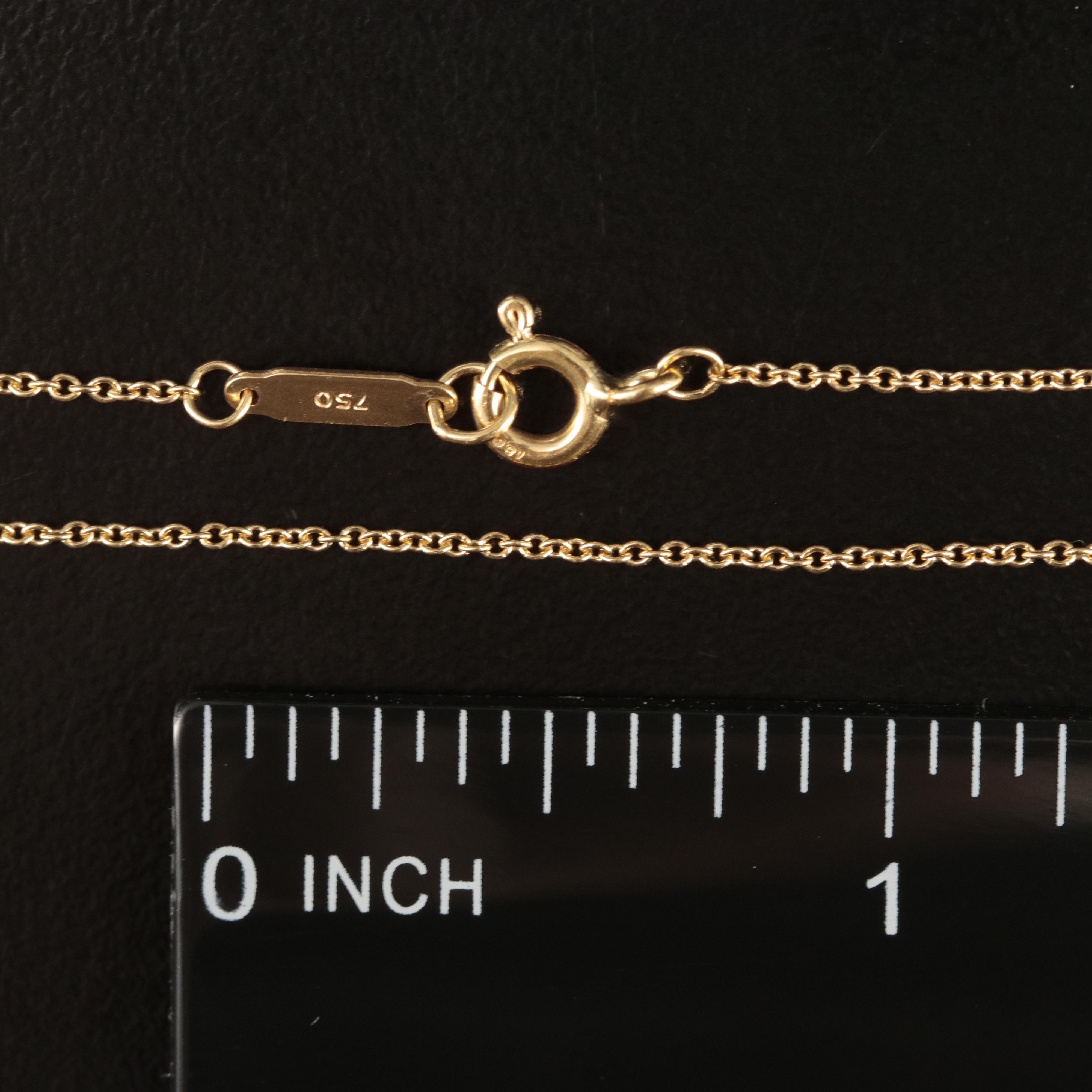 Tiffany & Co. 18K Cable Chain Necklace | EBTH