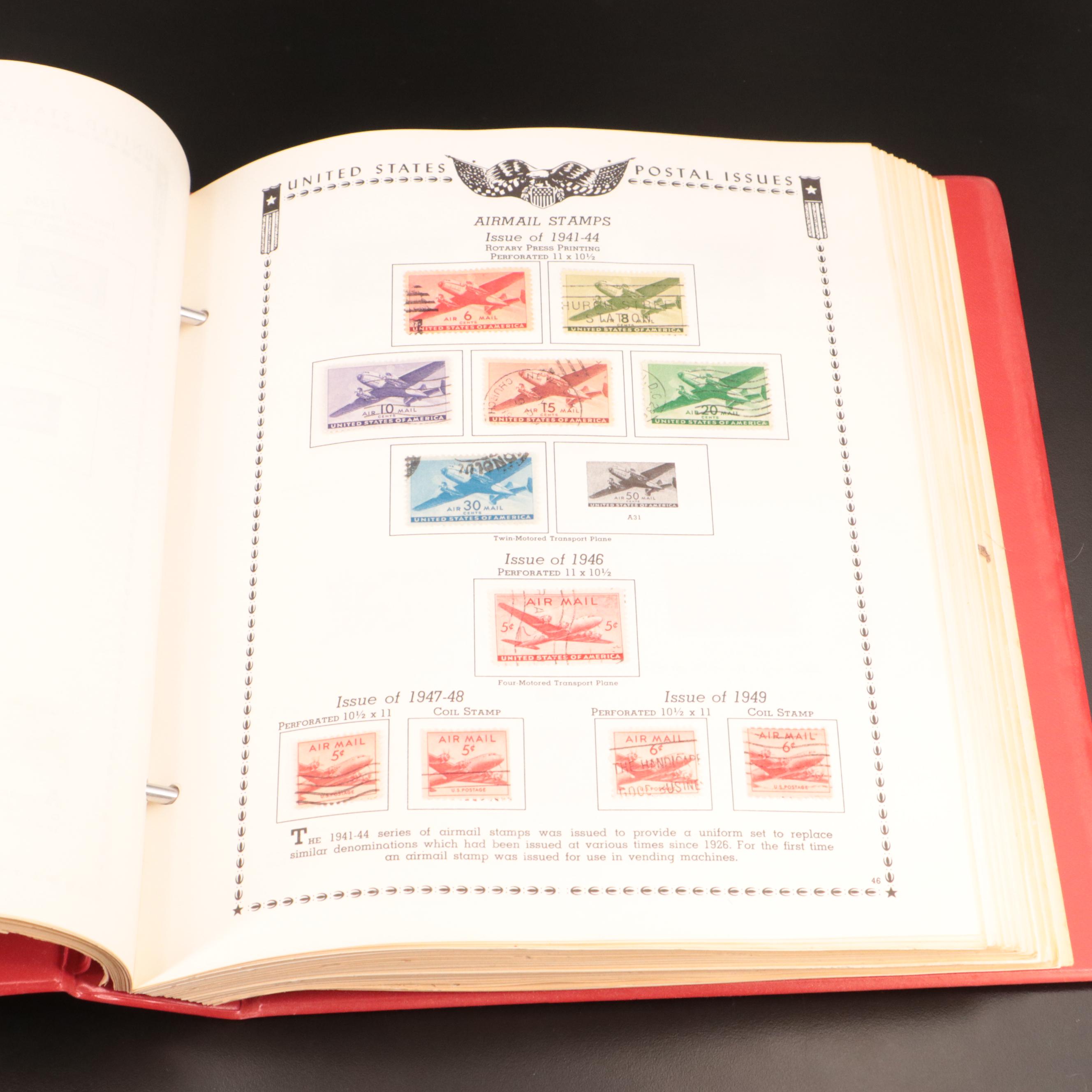 Postage Stamp Collection in Minkus "All American Stamp Album" | EBTH