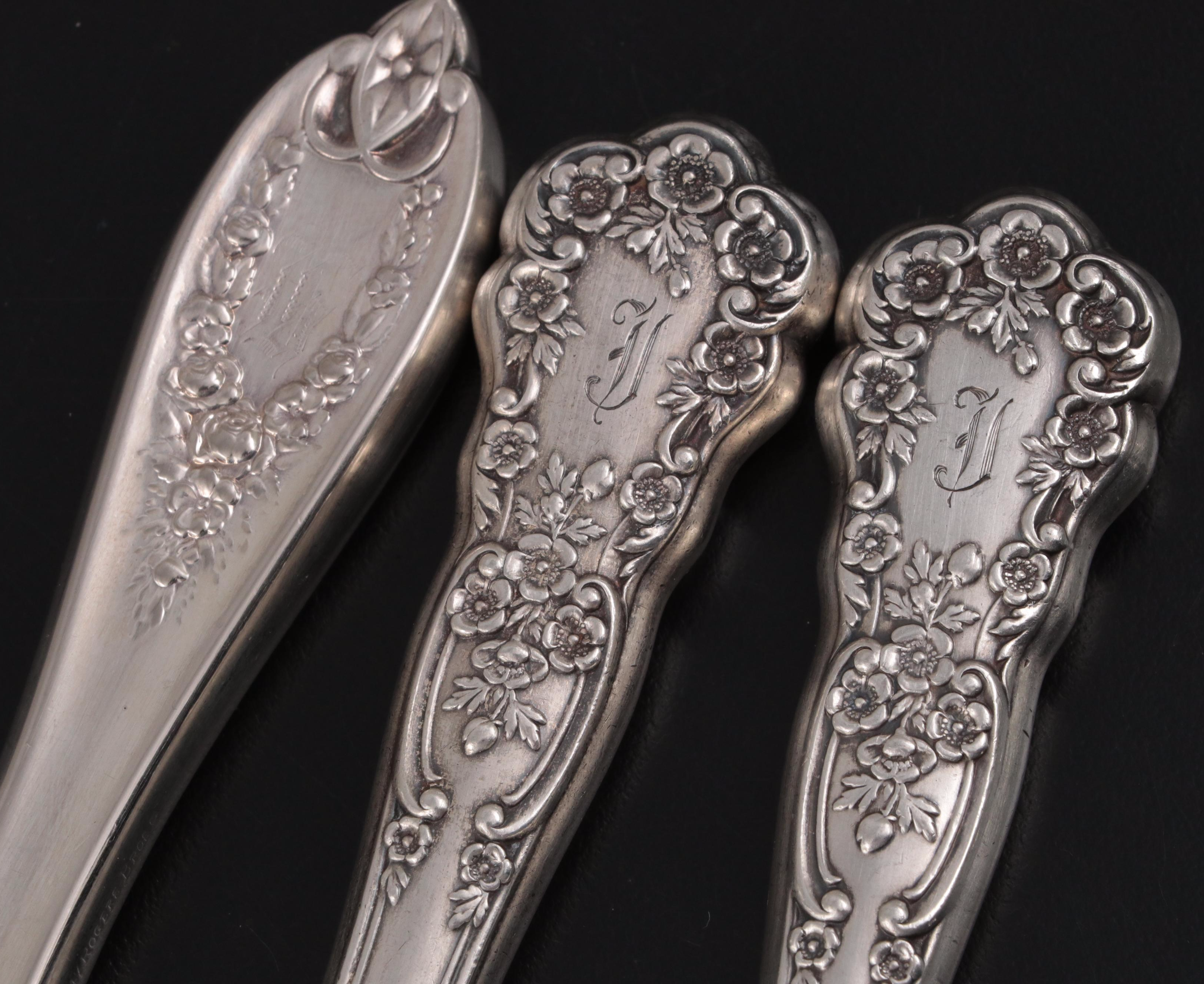Towle "Old Master" Sterling Silver Flatware with Other Silver Utensils ...