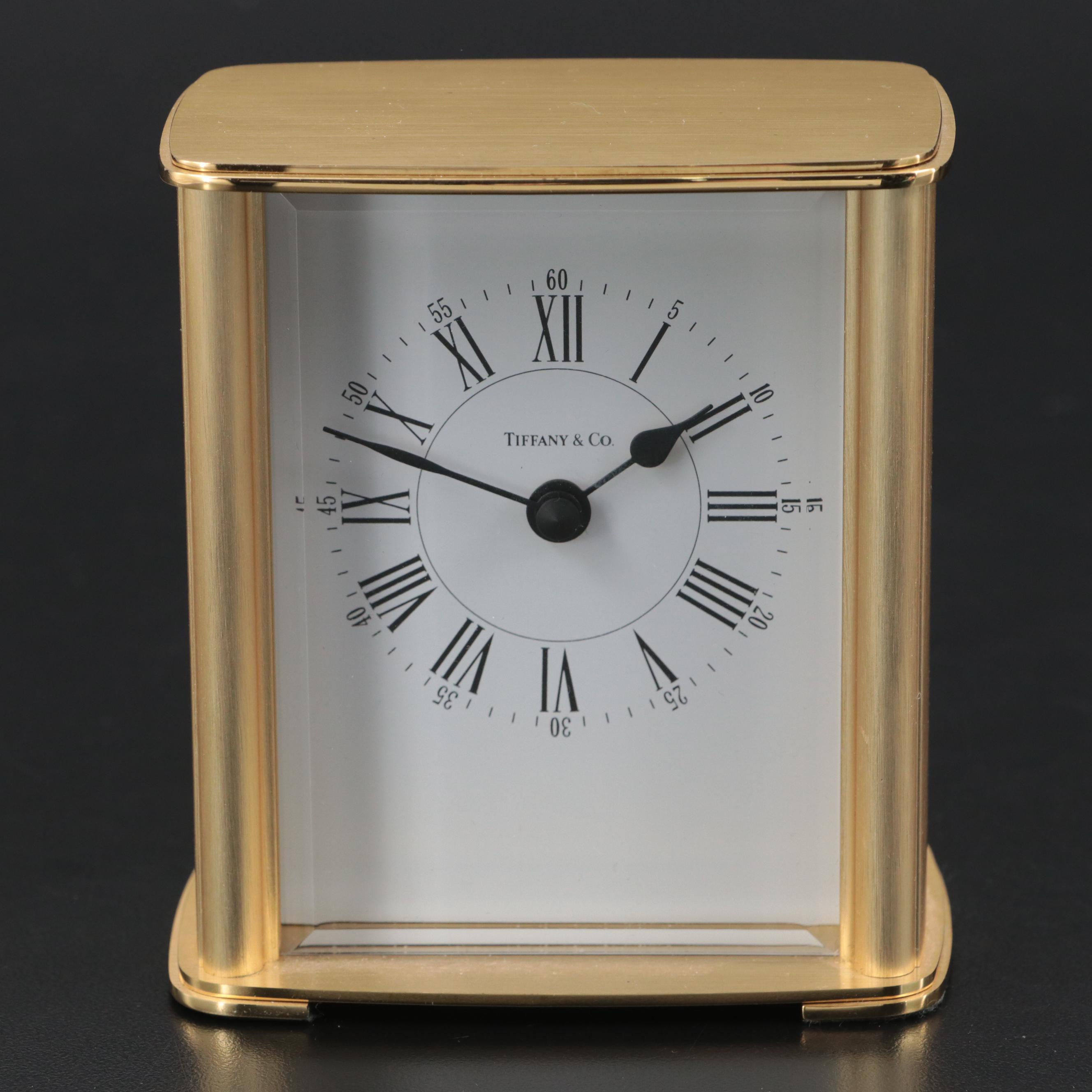 Tiffany & Co. Brass Desk Clock | EBTH