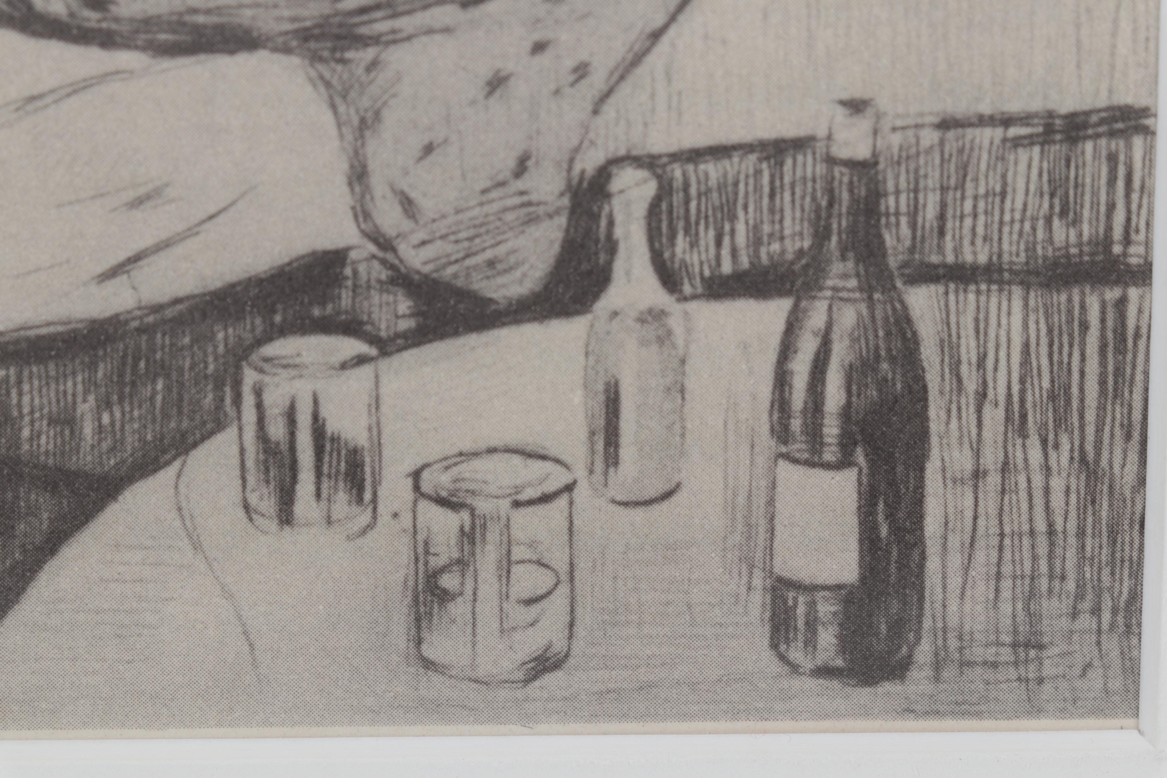 Halftone After Edvard Munch "Dagen derpå" from "Grafikeren Edvard Munch ...