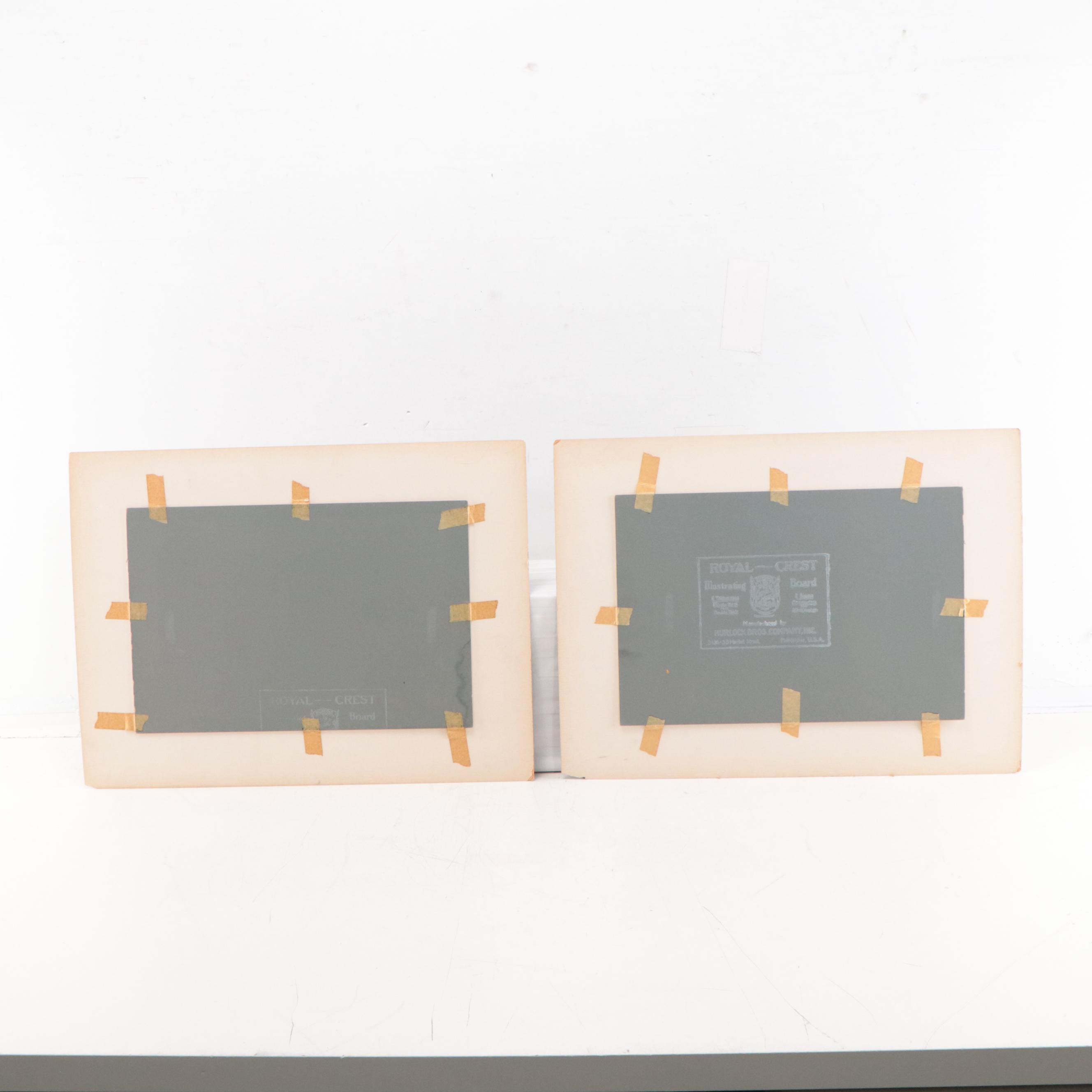 William Bohnert Watercolor Illustrations of Set Designs | EBTH