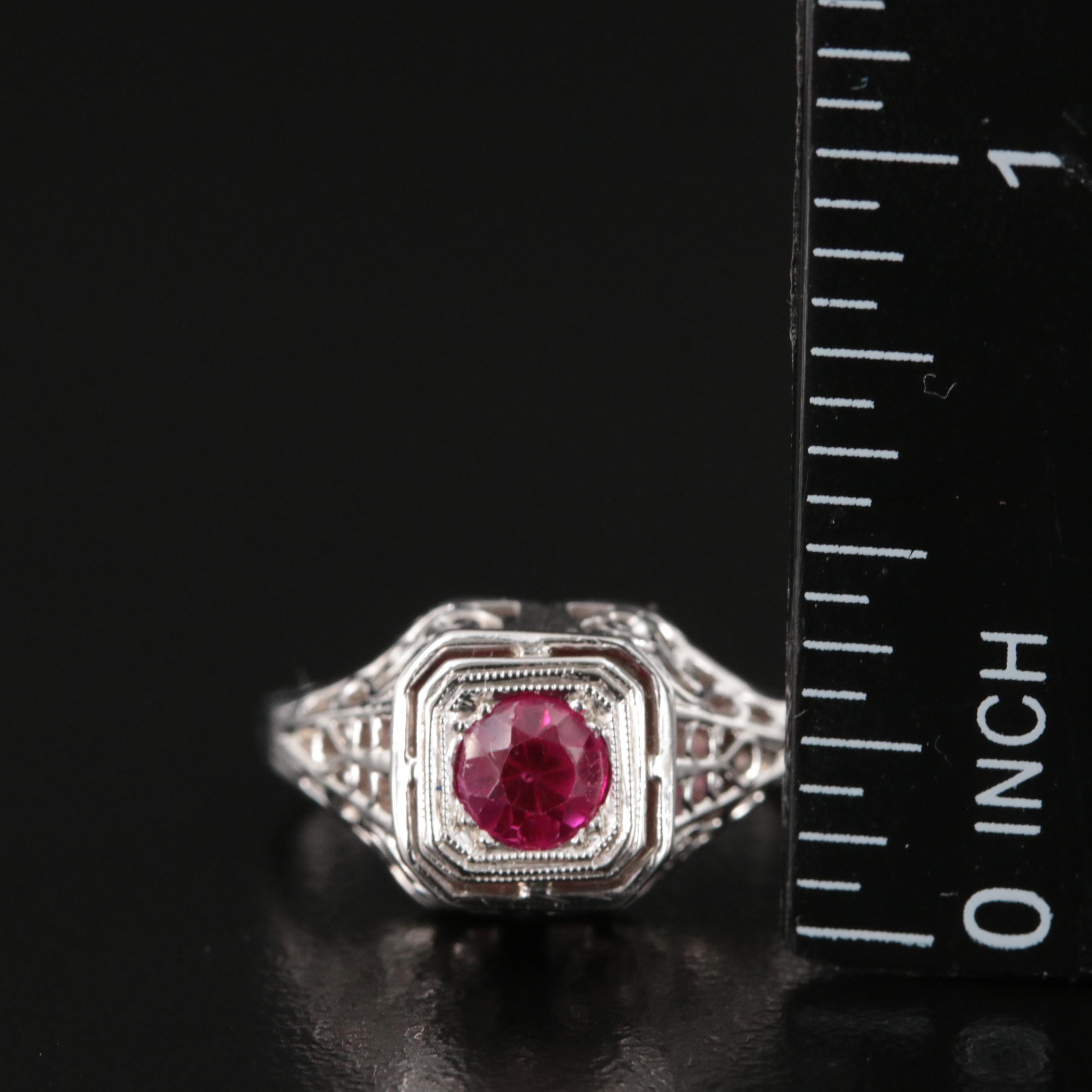 Art Deco 14K Ruby Ring | EBTH