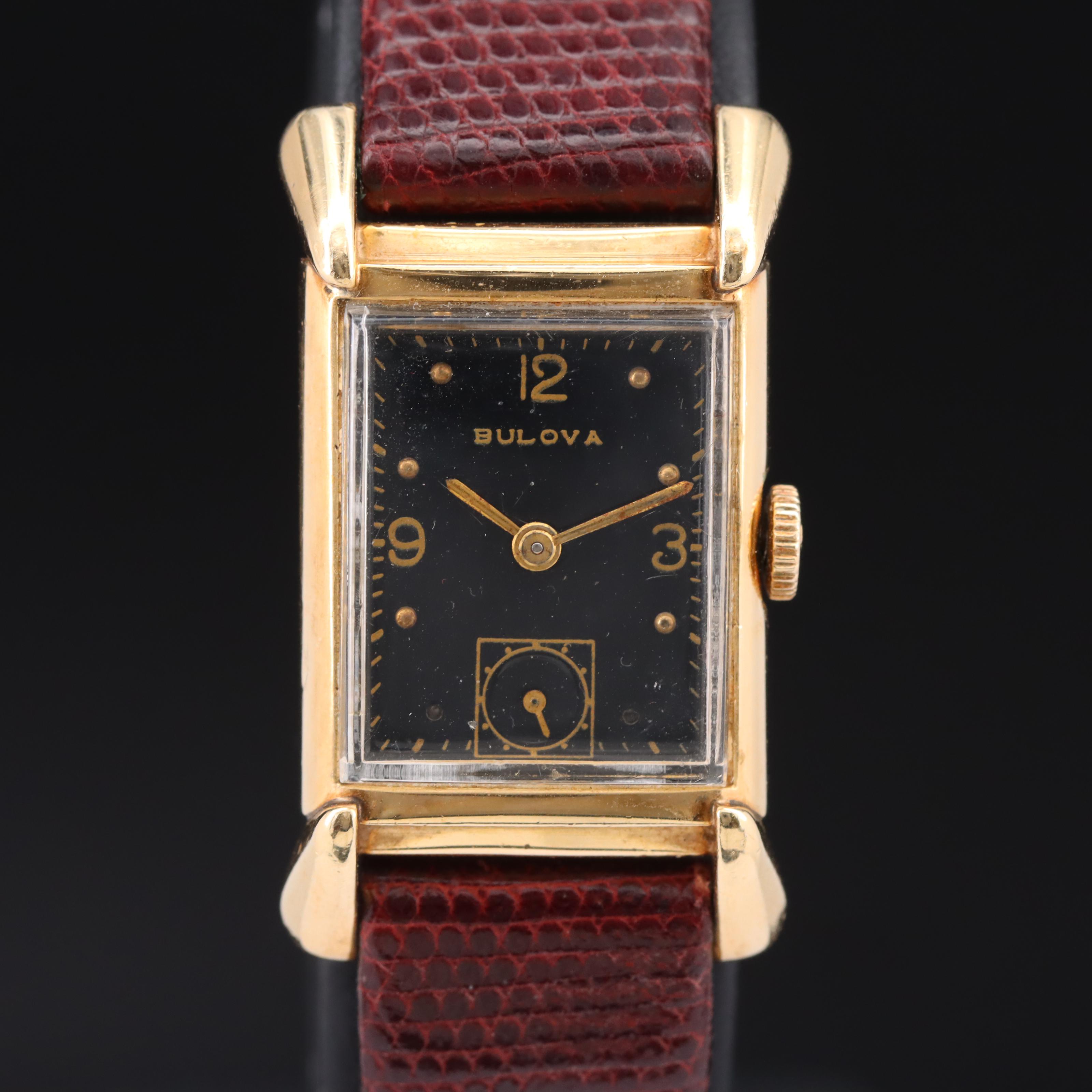 14K Bulova Vintage Stem Wind Wristwatch | EBTH