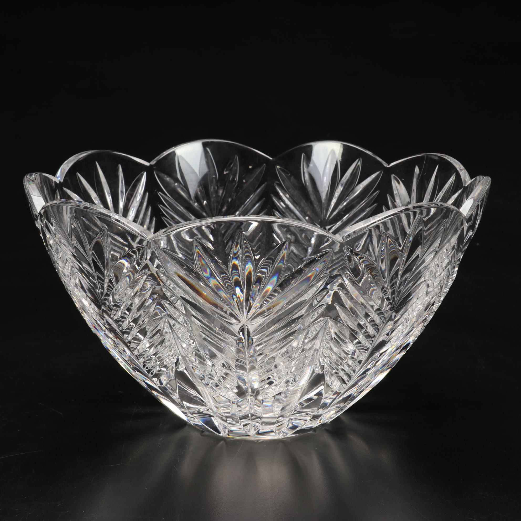 Waterford Crystal Designer Gallery Collection "Fern" Centerpiece Bowl ...