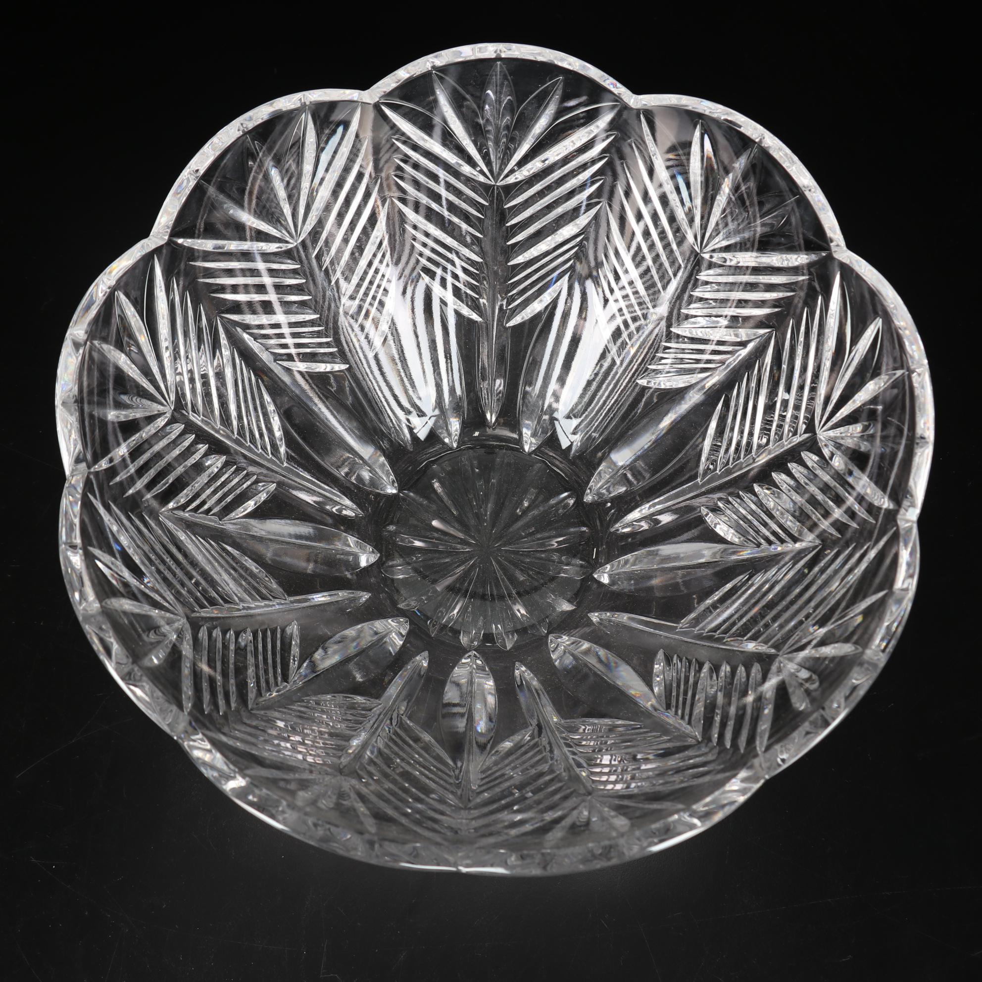 Waterford Crystal Designer Gallery Collection "Fern" Centerpiece Bowl ...