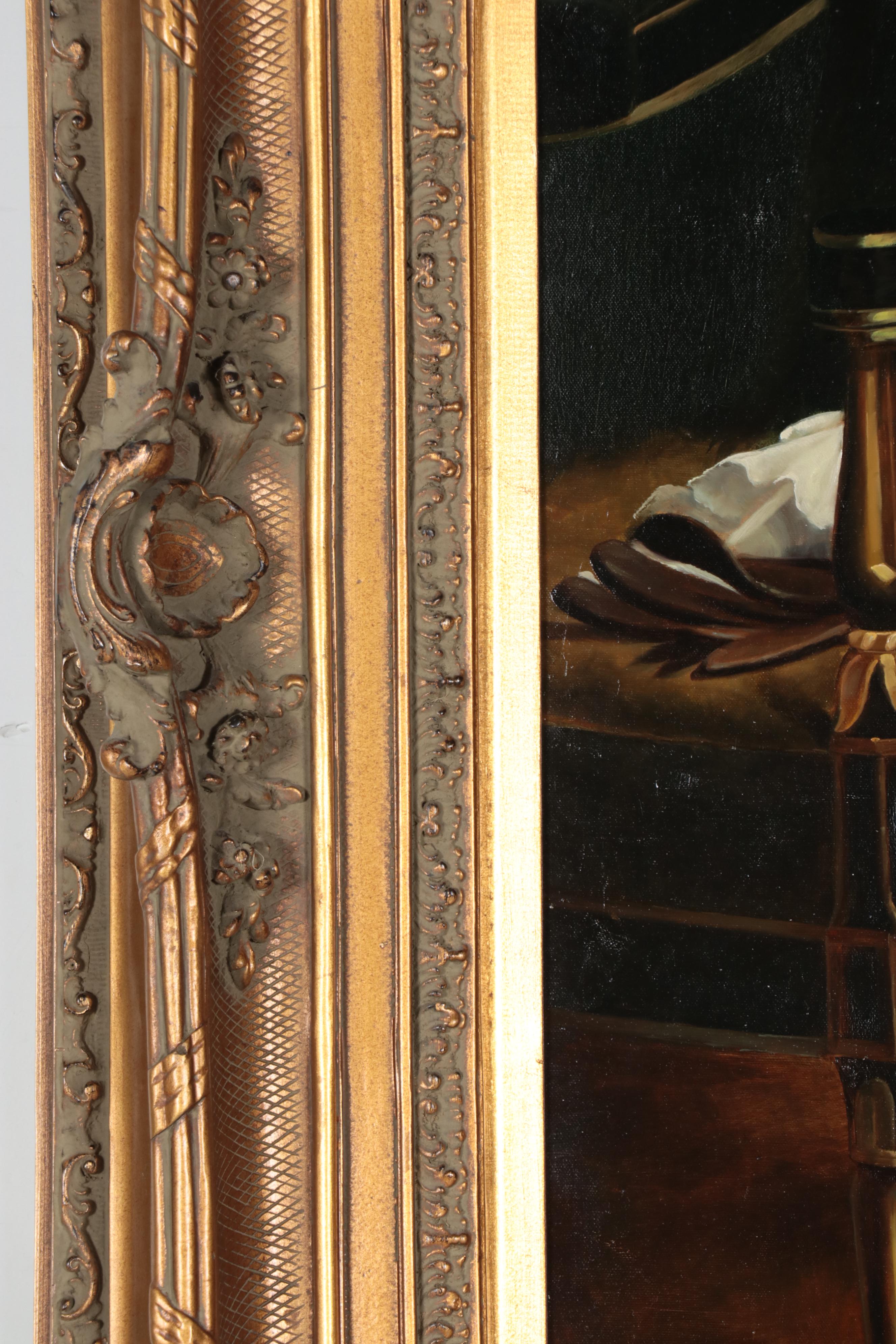 Oil Painting After St. George Hare "A Borzoi by a Chair" | EBTH