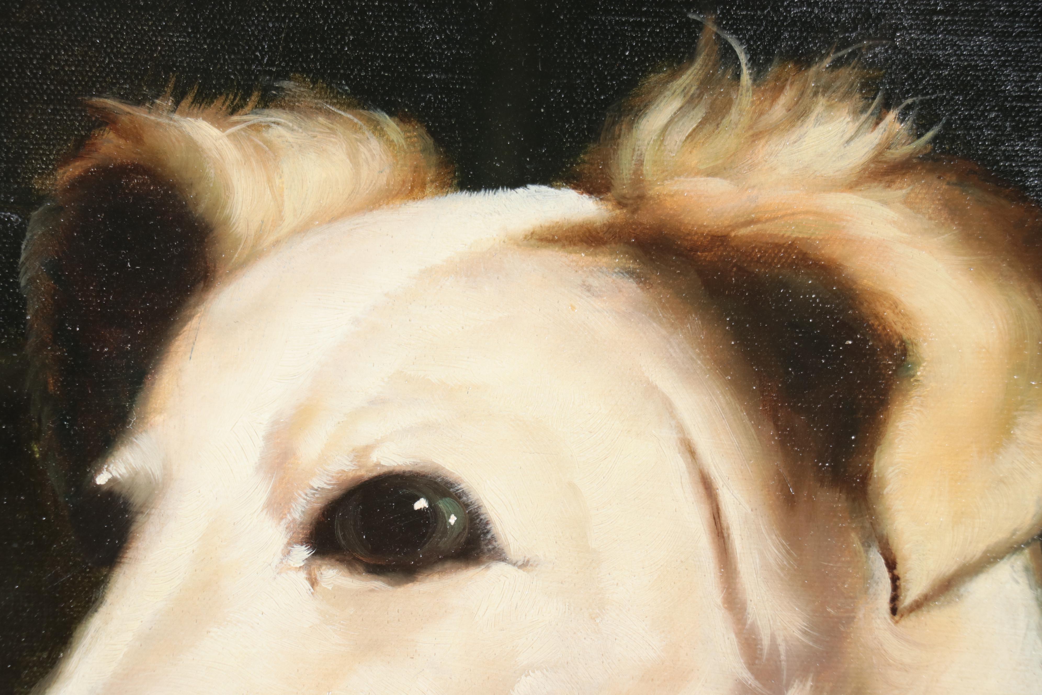 Oil Painting After St. George Hare "A Borzoi by a Chair" | EBTH