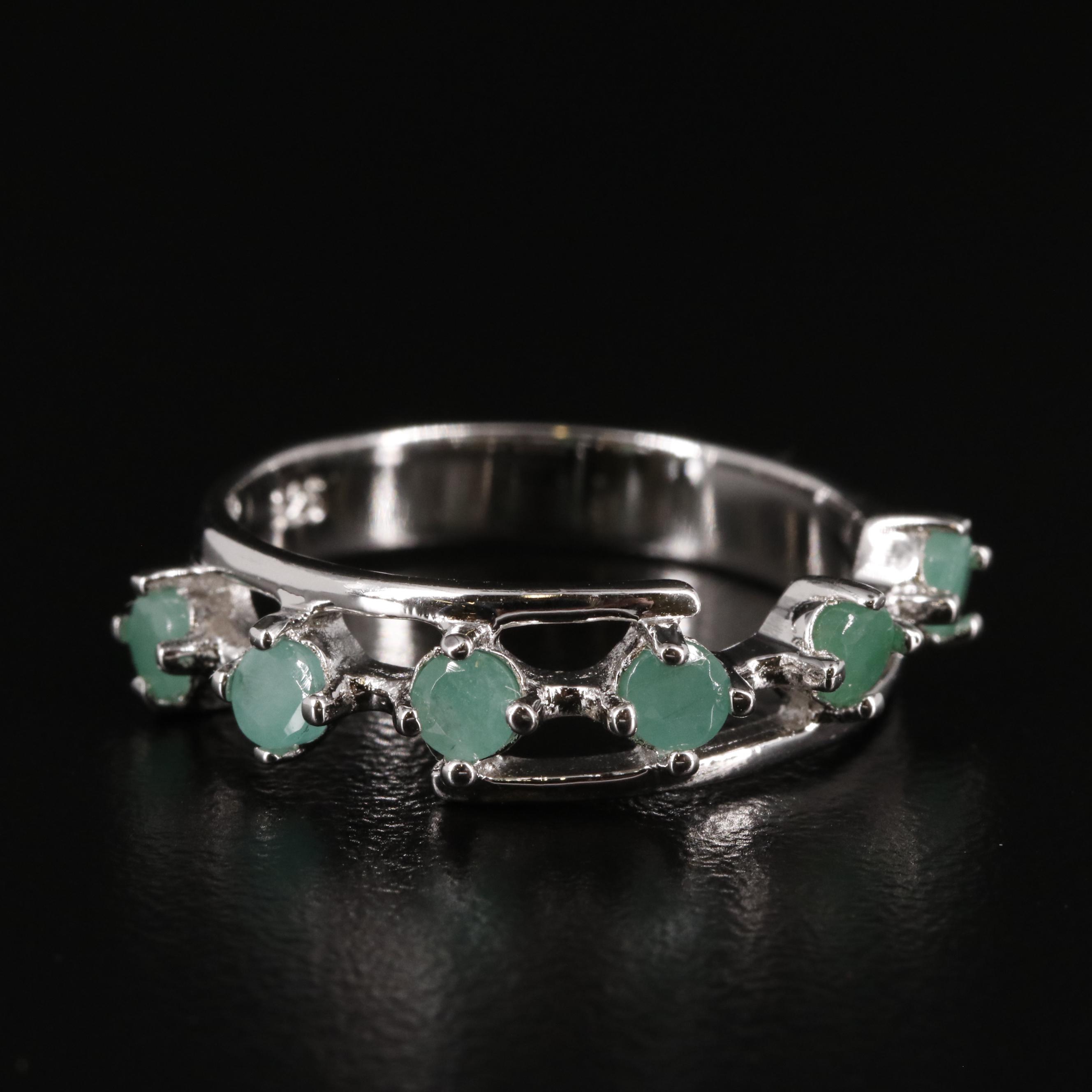 Sterling Emerald Ring | EBTH