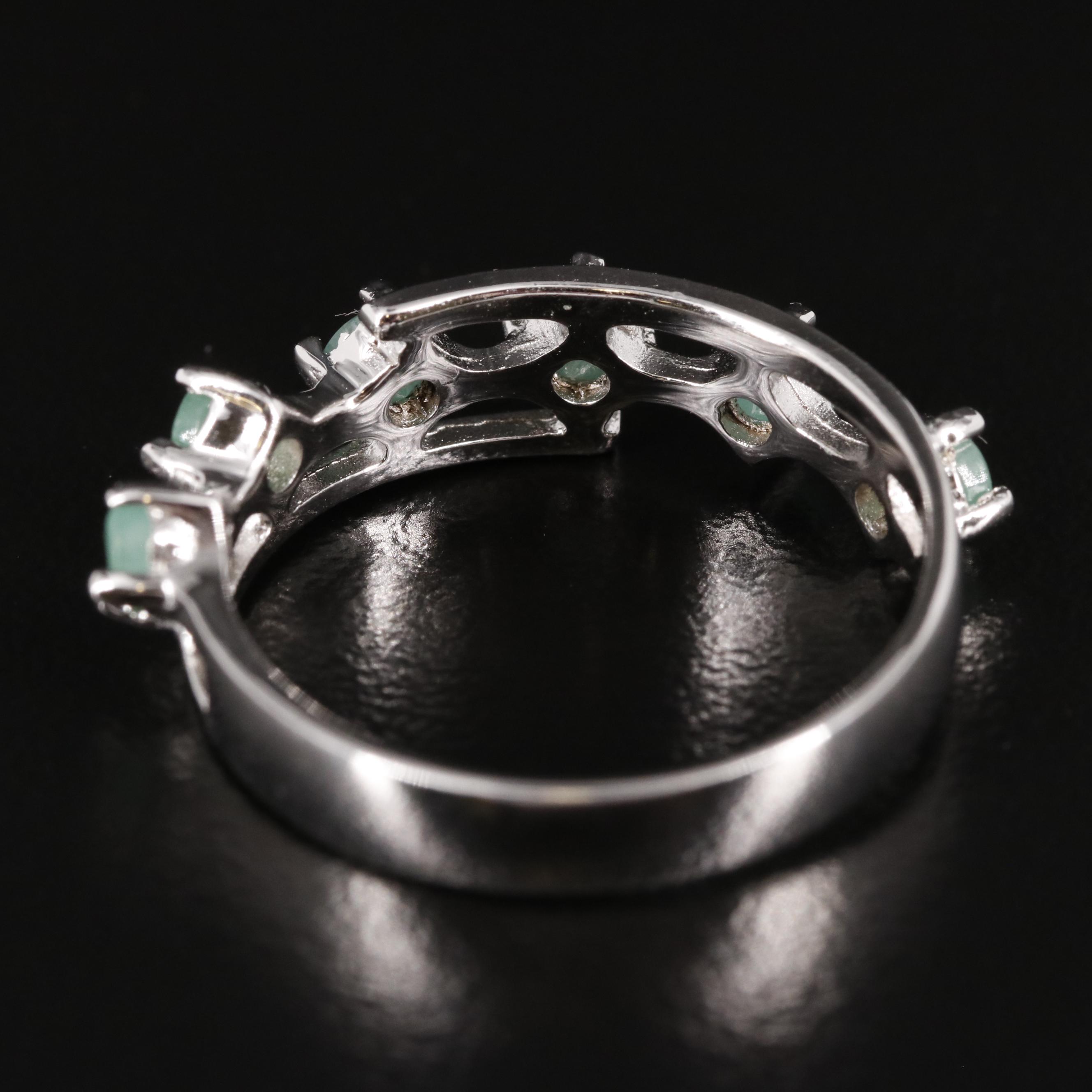 Sterling Emerald Ring | EBTH
