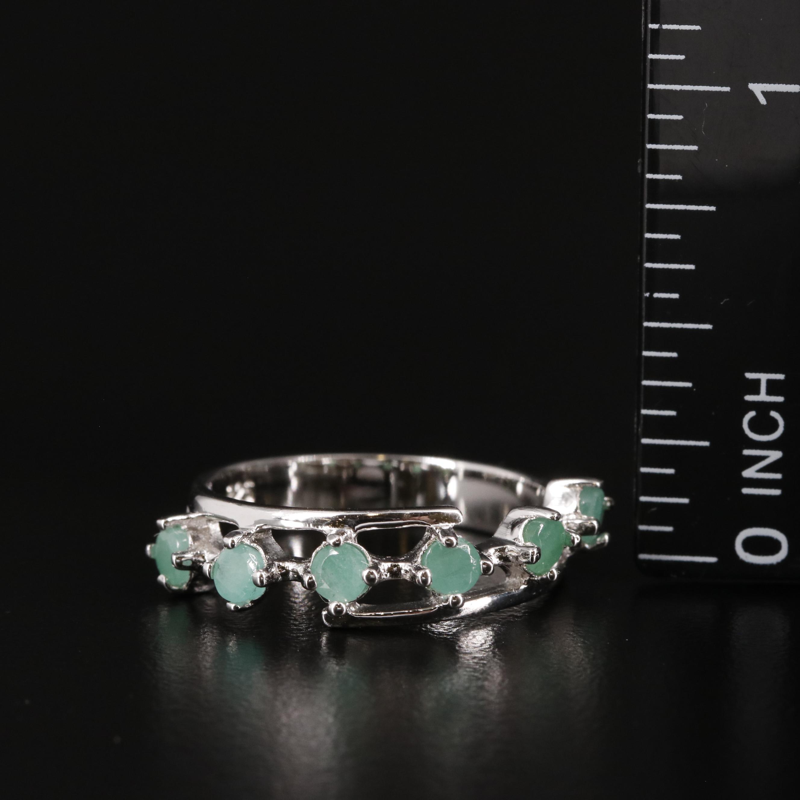 Sterling Emerald Ring | EBTH