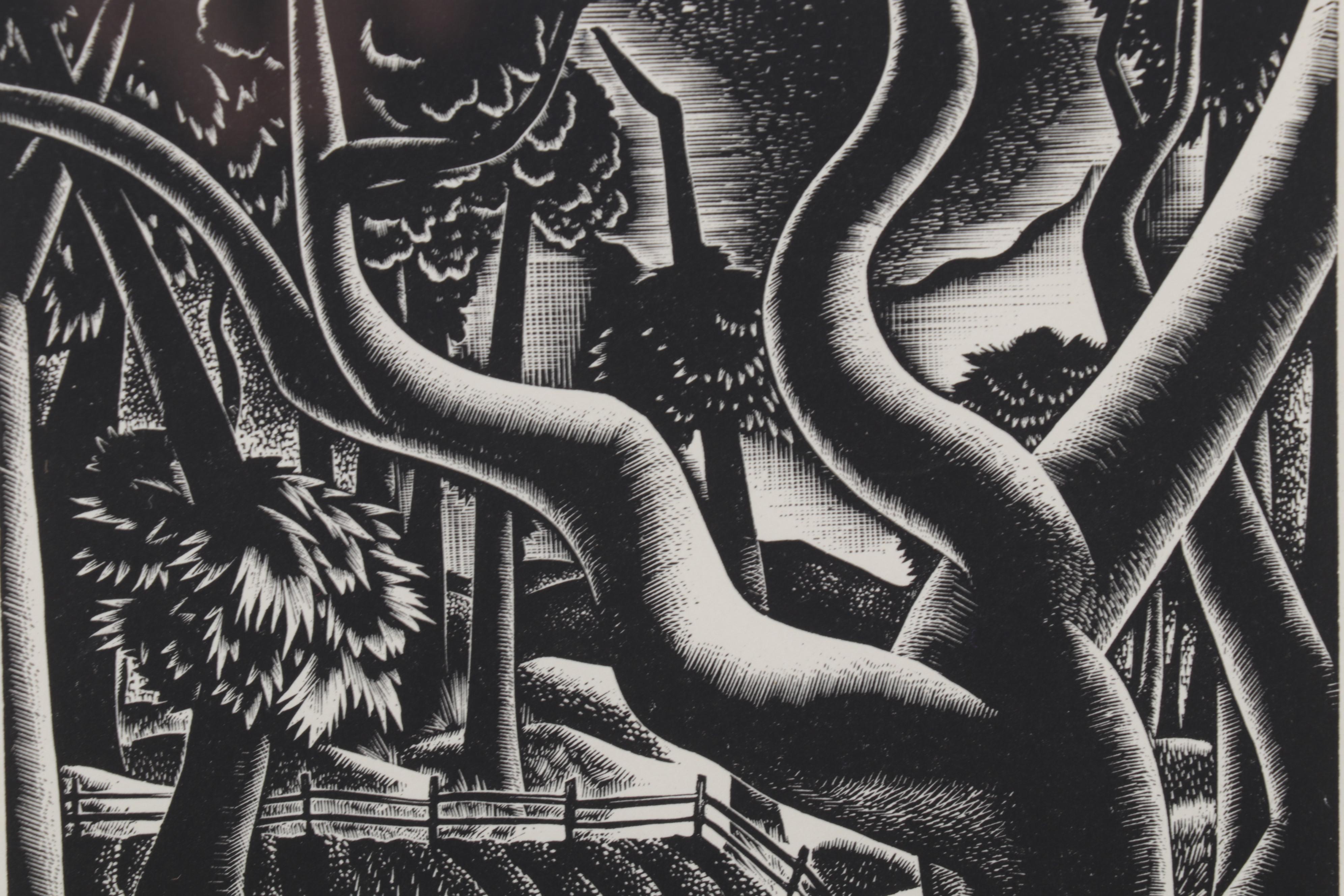 Lynd Ward Art Deco Woodcut From "Wild Pilgrimage," 1932 | EBTH