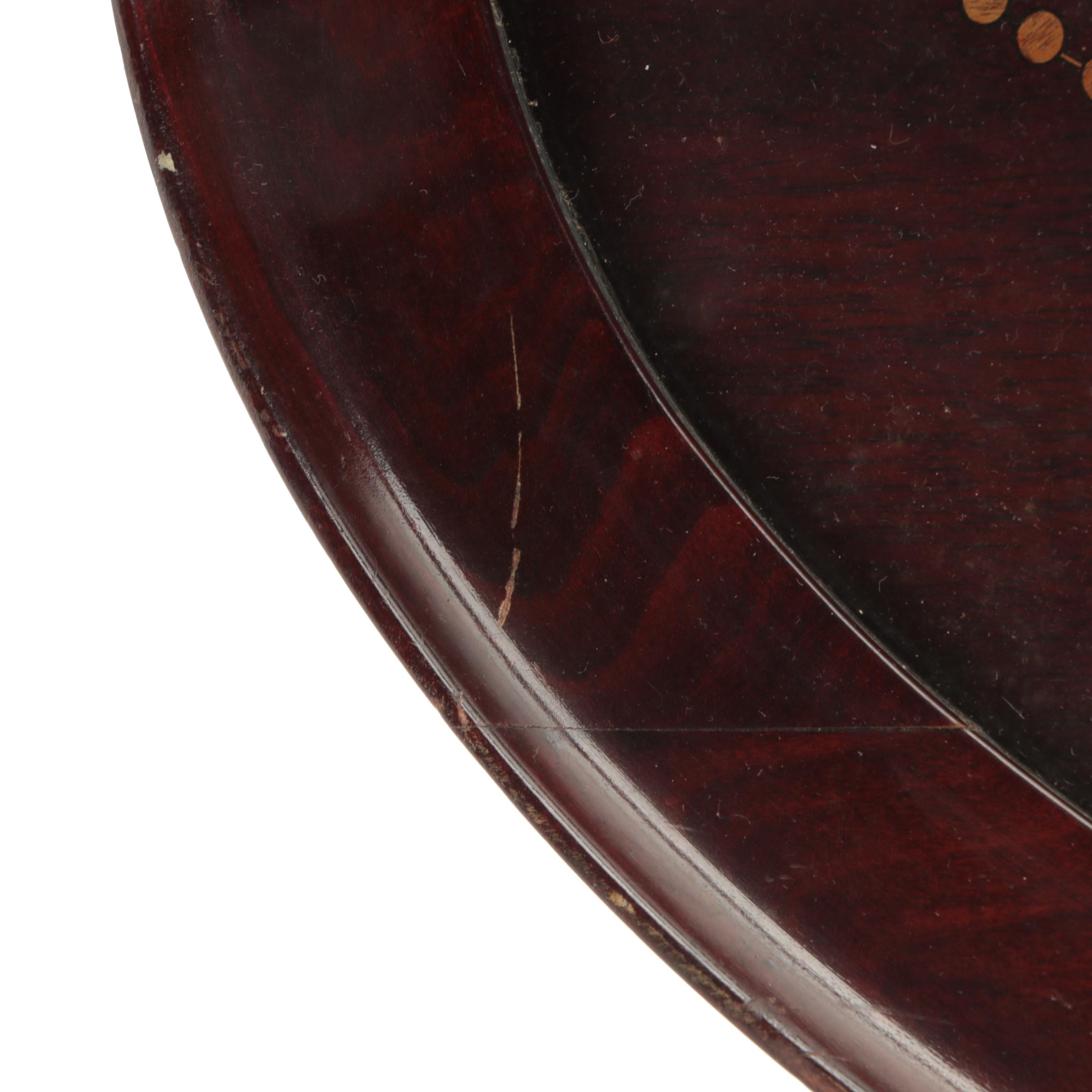 Royal Rochester Edwardian Style Mahogany and Marquetry Tray | EBTH