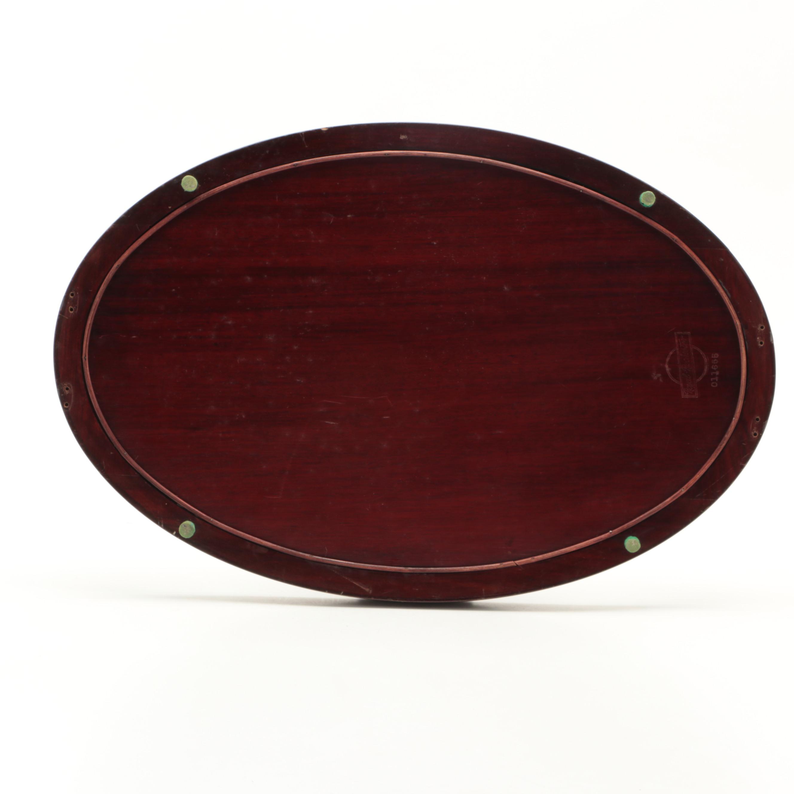 Royal Rochester Edwardian Style Mahogany and Marquetry Tray | EBTH