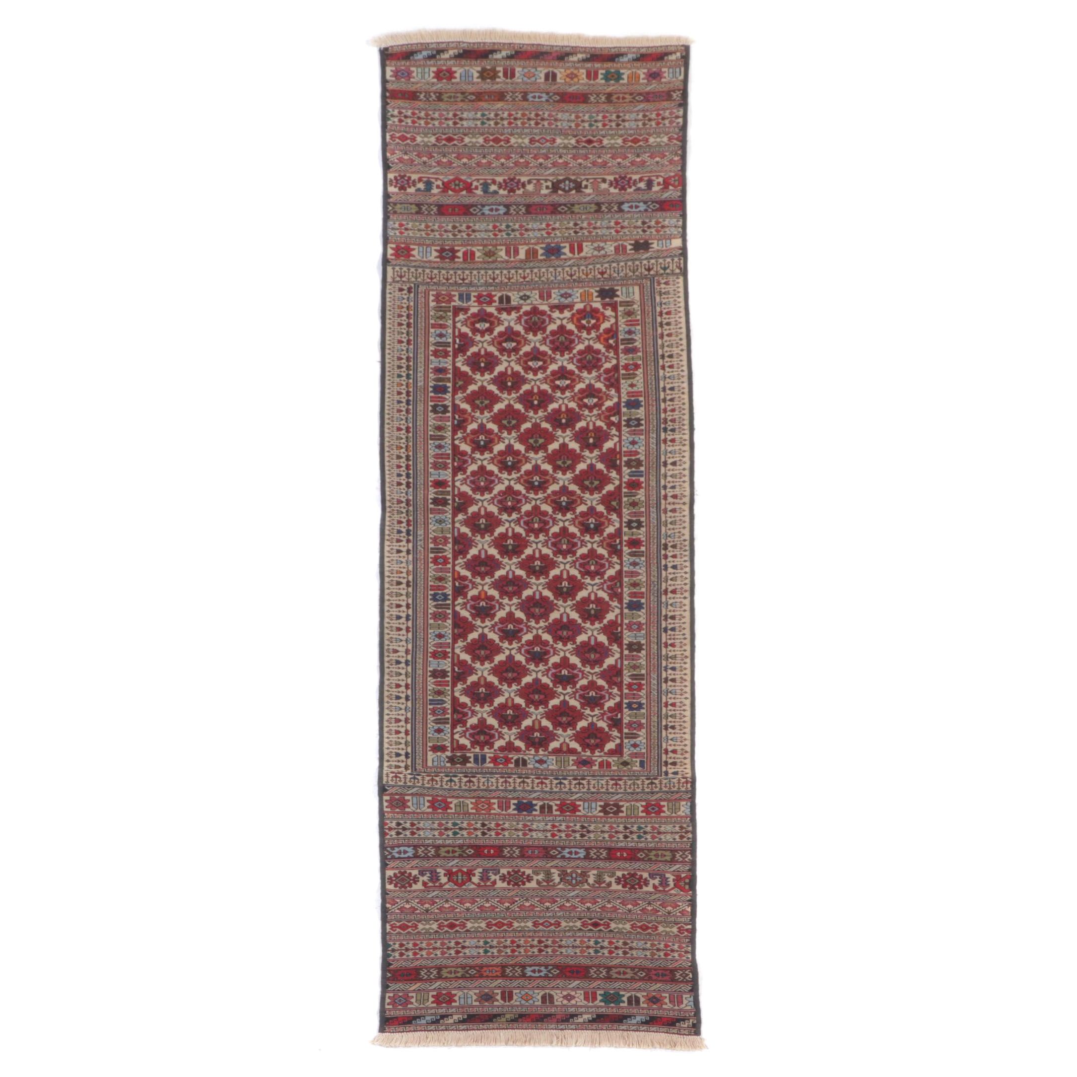 2'6 x 9'8 Handwoven Caucasian Shahsavan Long Rug | EBTH
