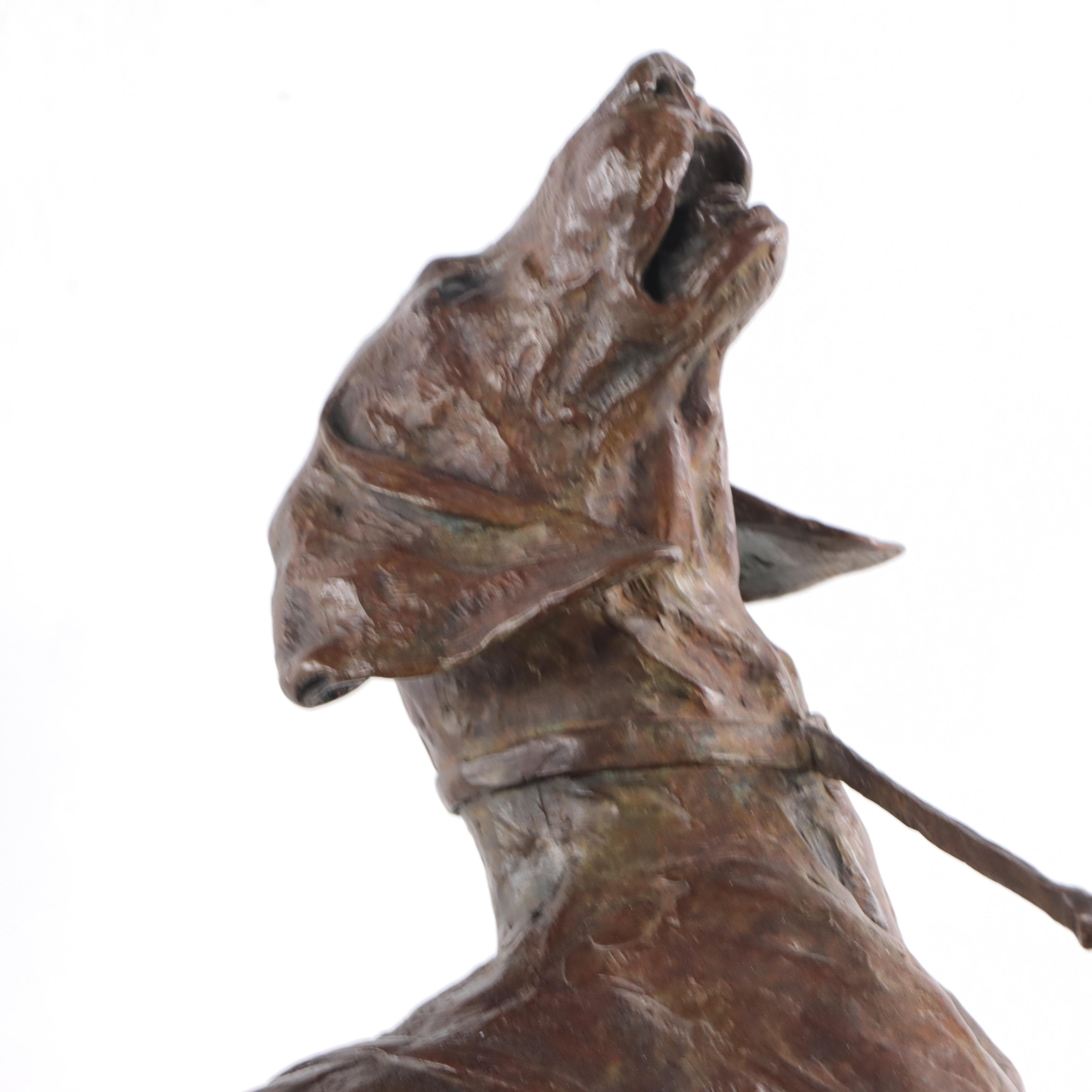 Walter Matia Bronze Sculpture of Hunting Dogs | EBTH