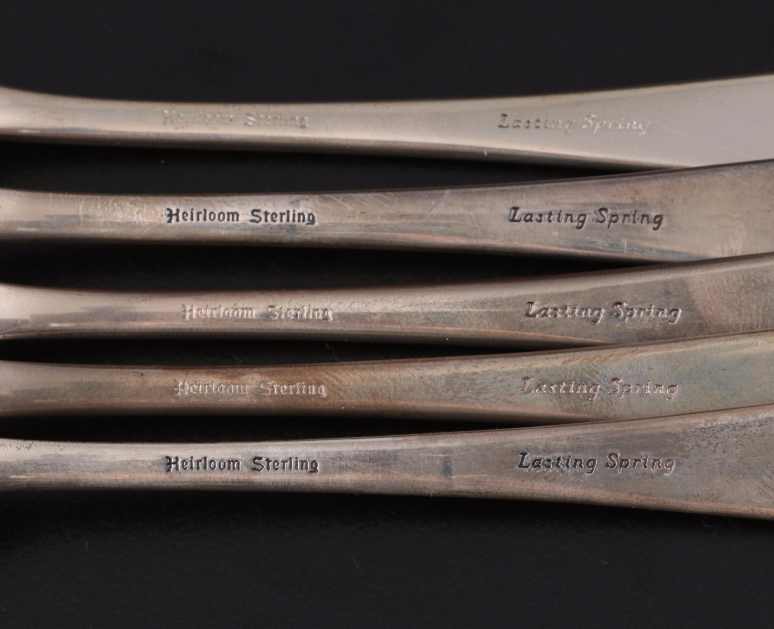 Heirloom Sterling Silver "Lasting Spring" Flatware, Mid-20th Century | EBTH