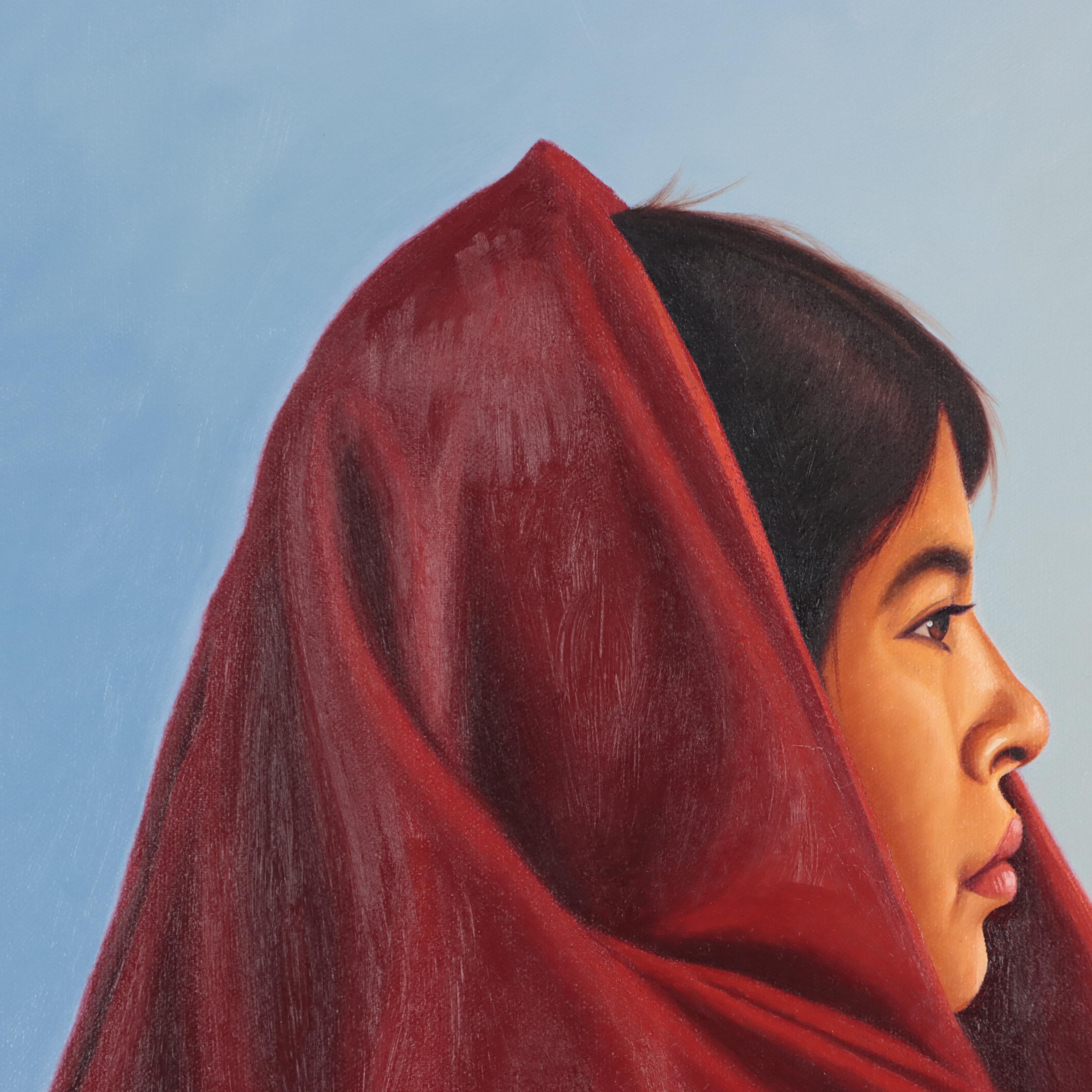 Felix R. Vigil Portrait Oil Painting, 1985 | EBTH