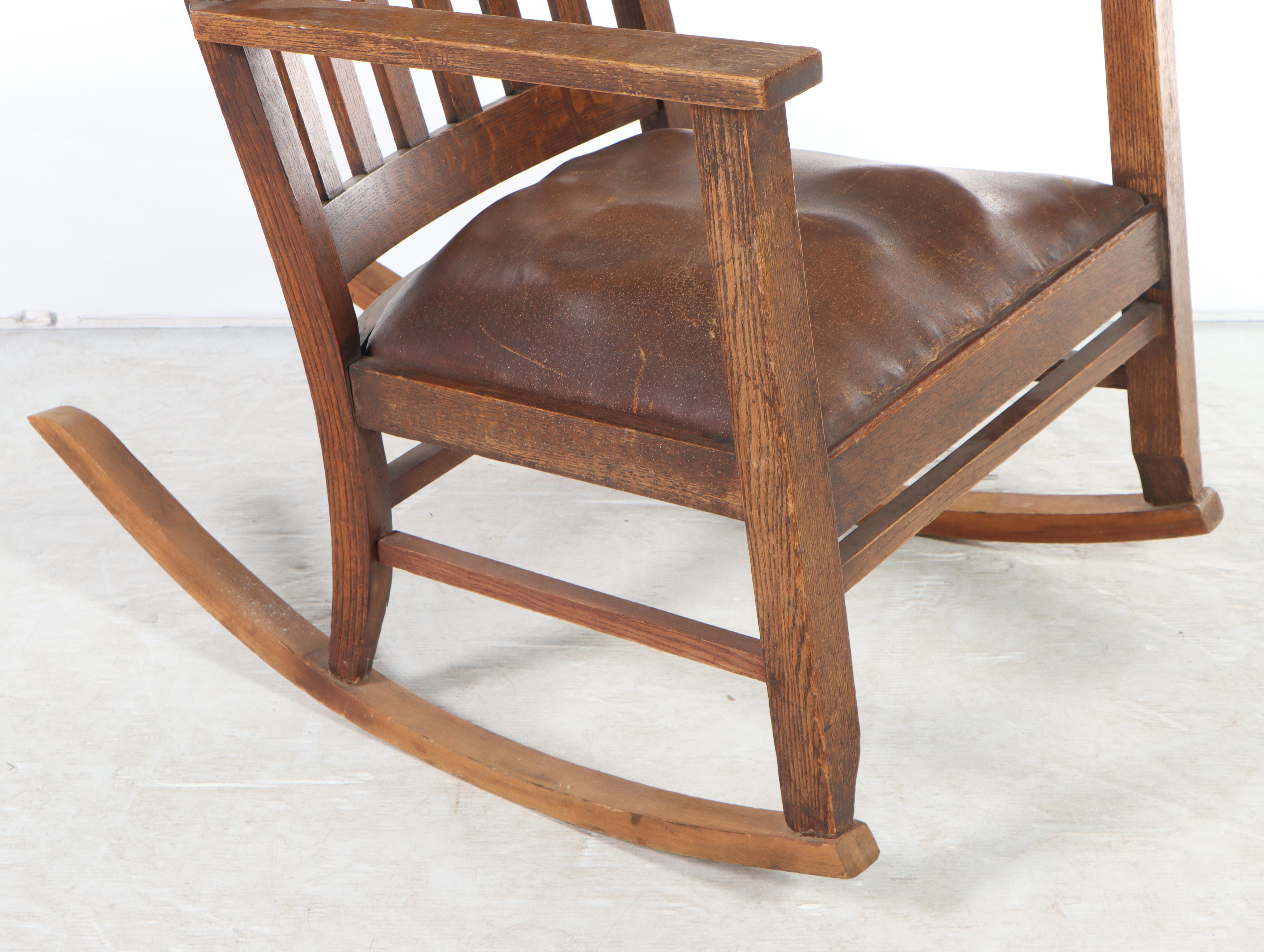 Arts and Crafts Oak Rocker, Early 20th Century | EBTH