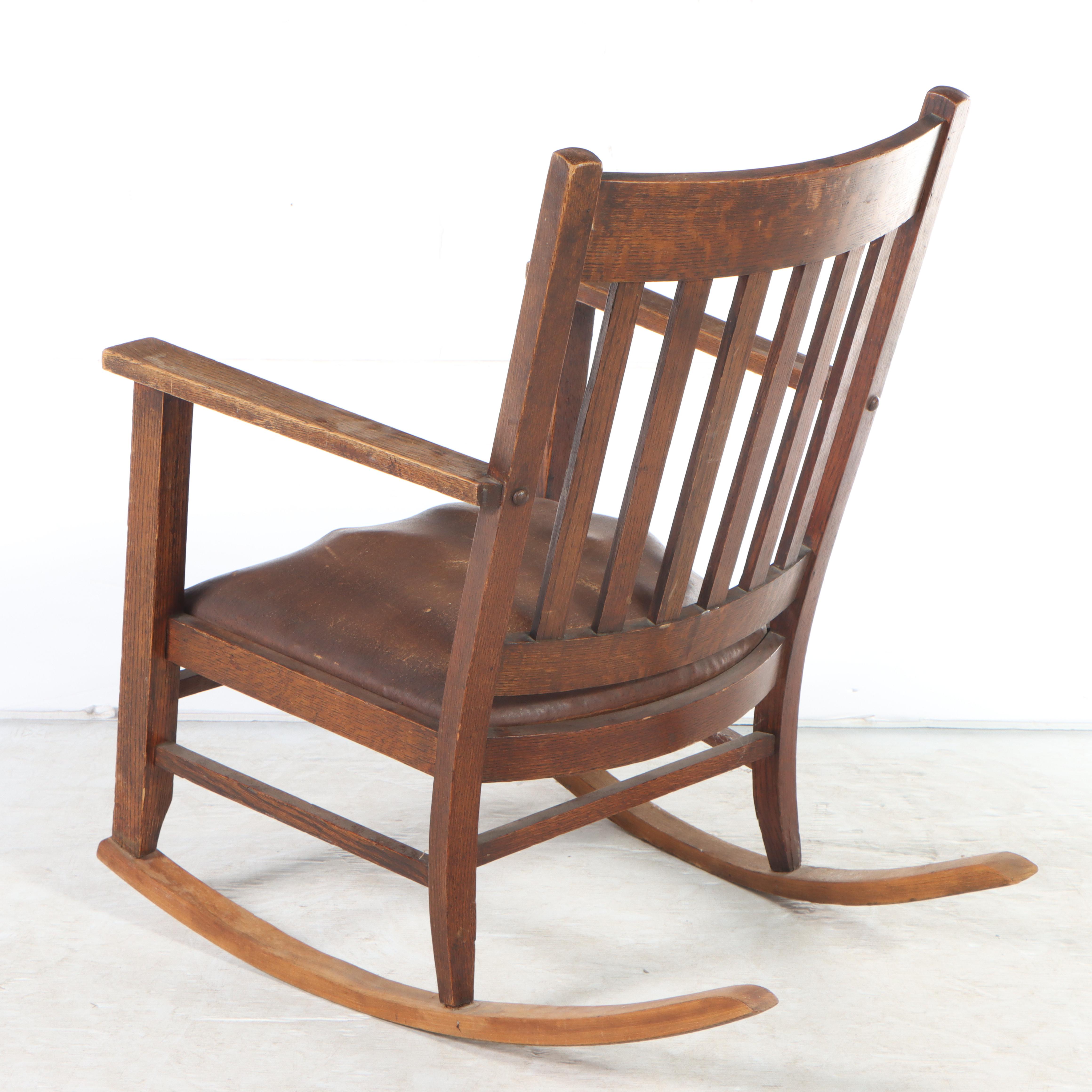 Arts and Crafts Oak Rocker, Early 20th Century | EBTH