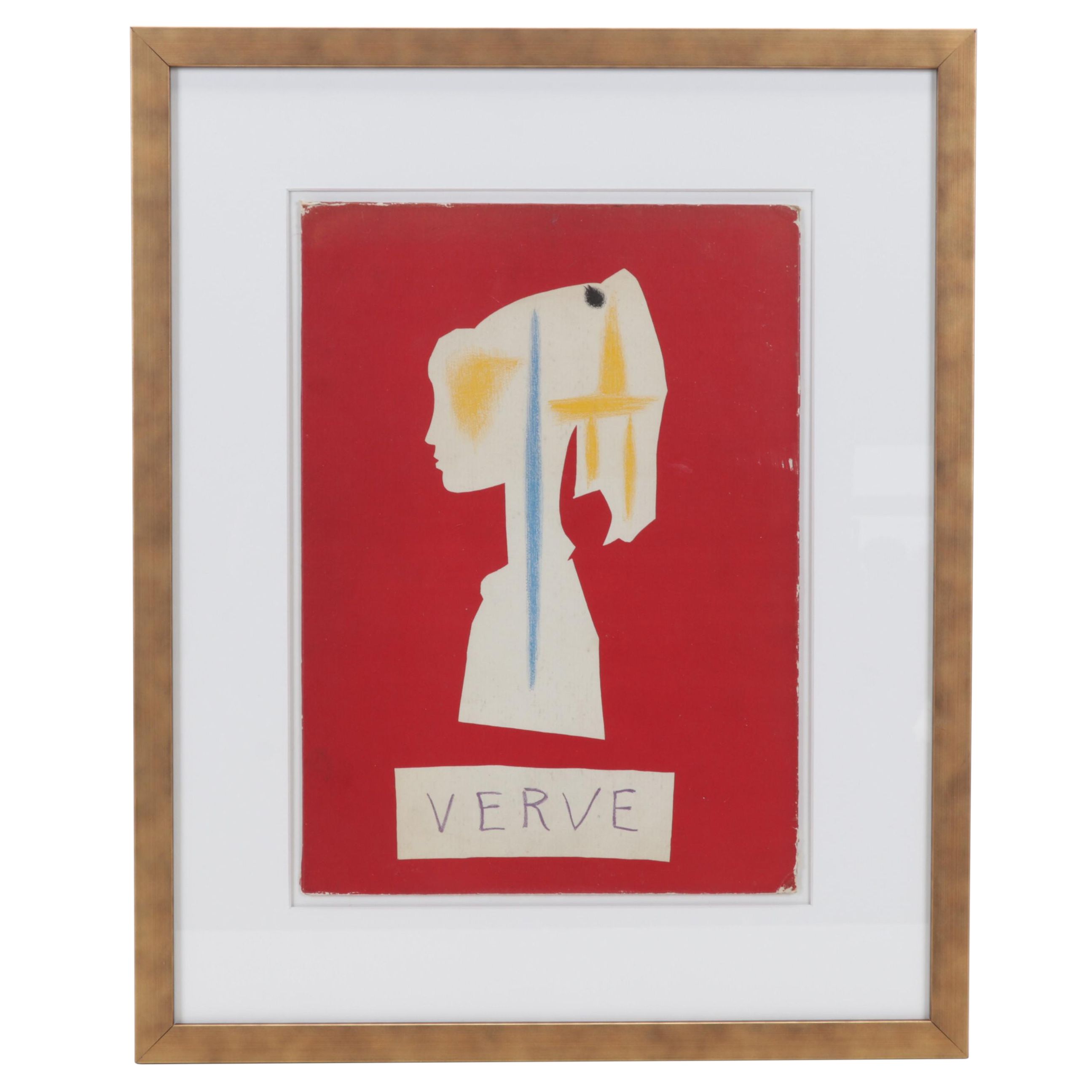 Pablo Picasso Color Lithograph Cover for "Verve," 1954 | EBTH