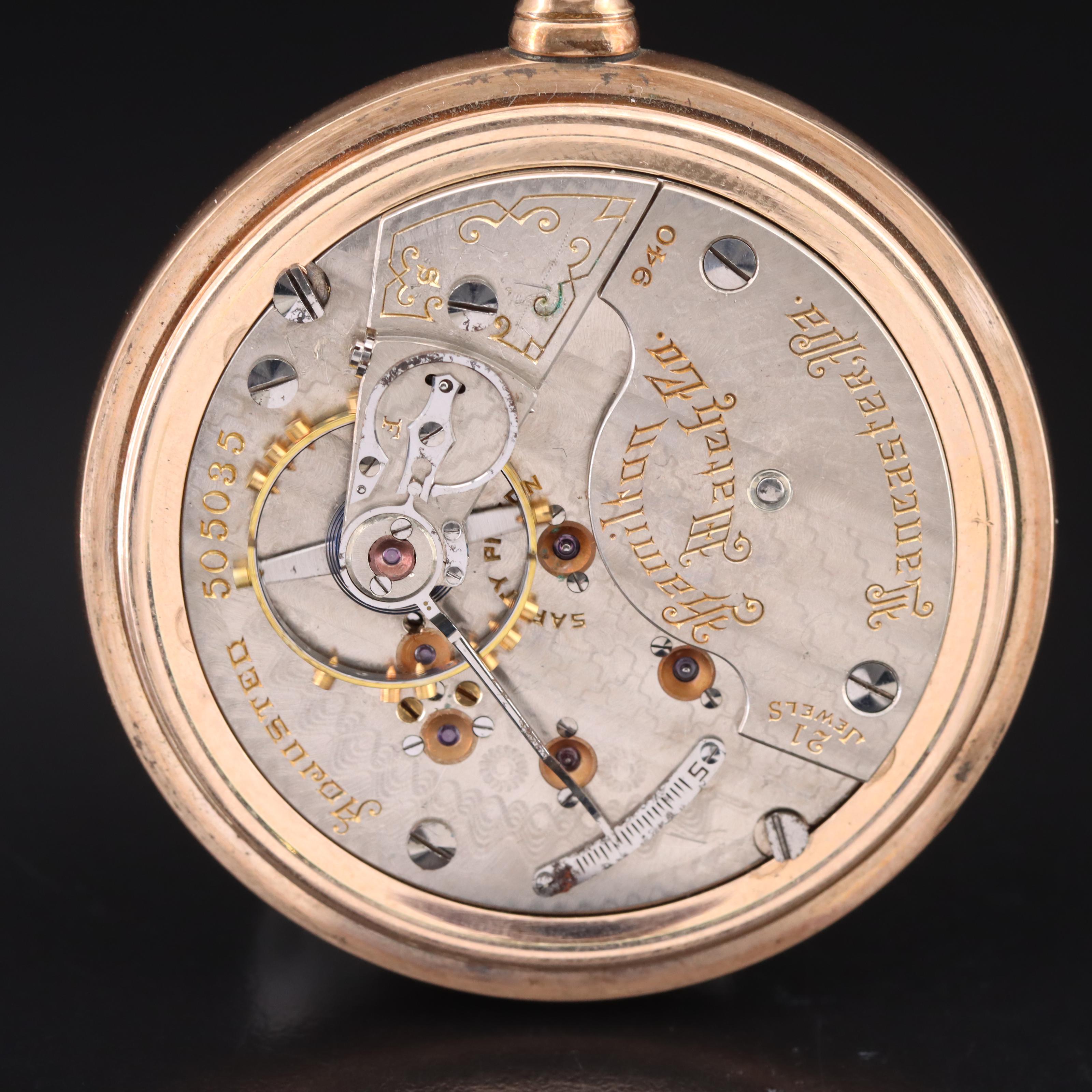 1906 Hamilton Railroad Grade Pocket Watch | EBTH