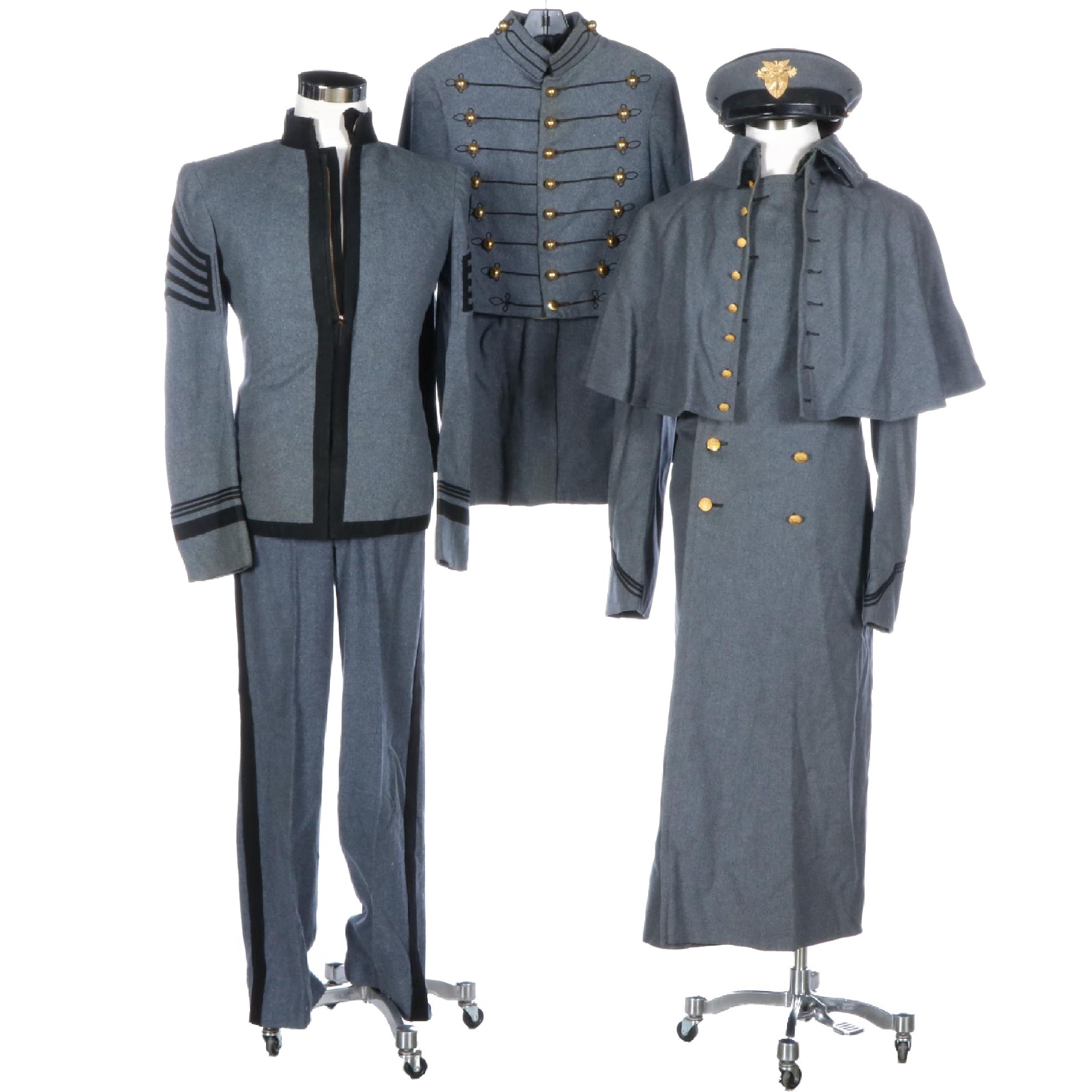 U.S.M.A. West Point Cadet Uniform Long Coat and Dress Grays, 1950s | EBTH