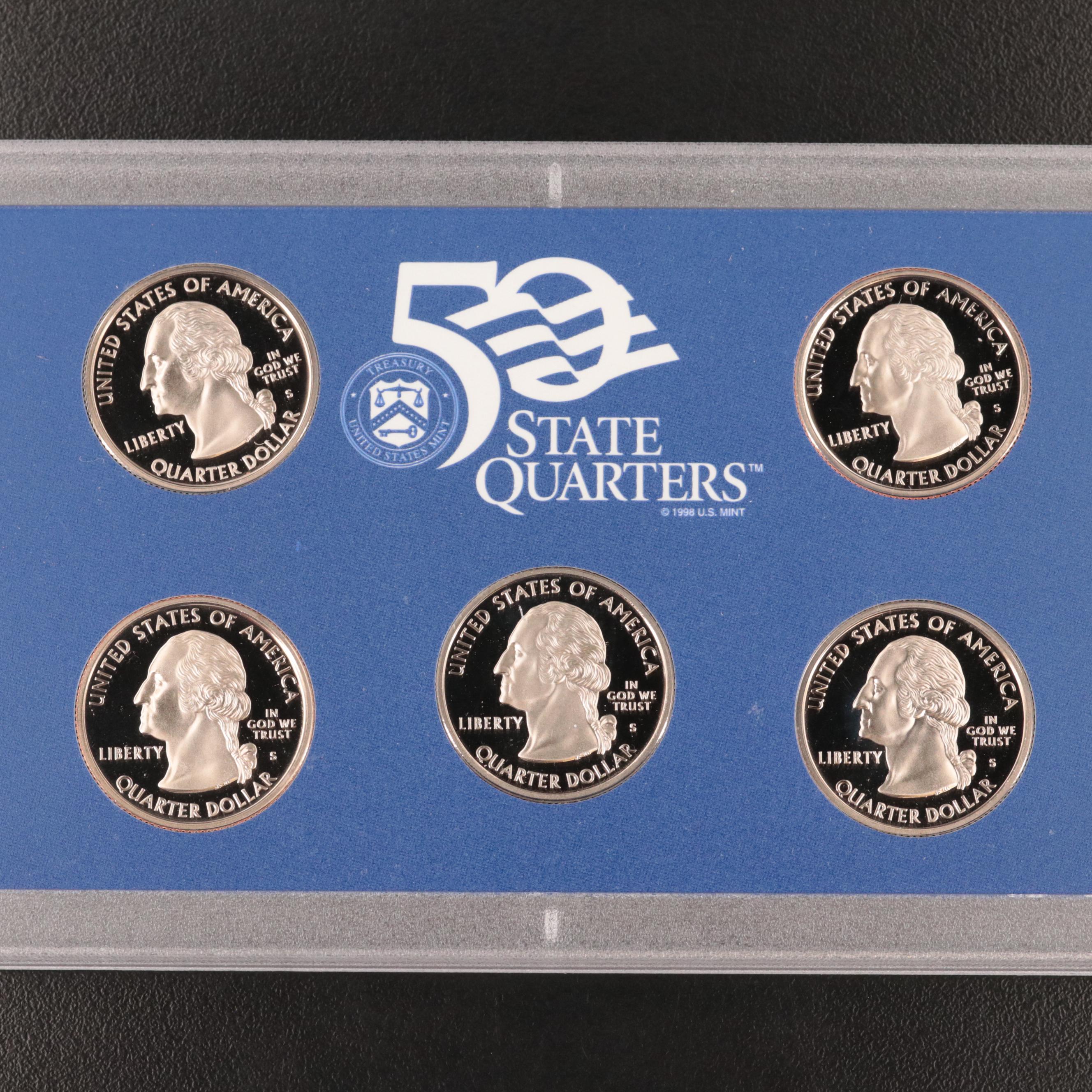 Complete Set of Fifty Proof State Quarters, 1999–2009 | EBTH