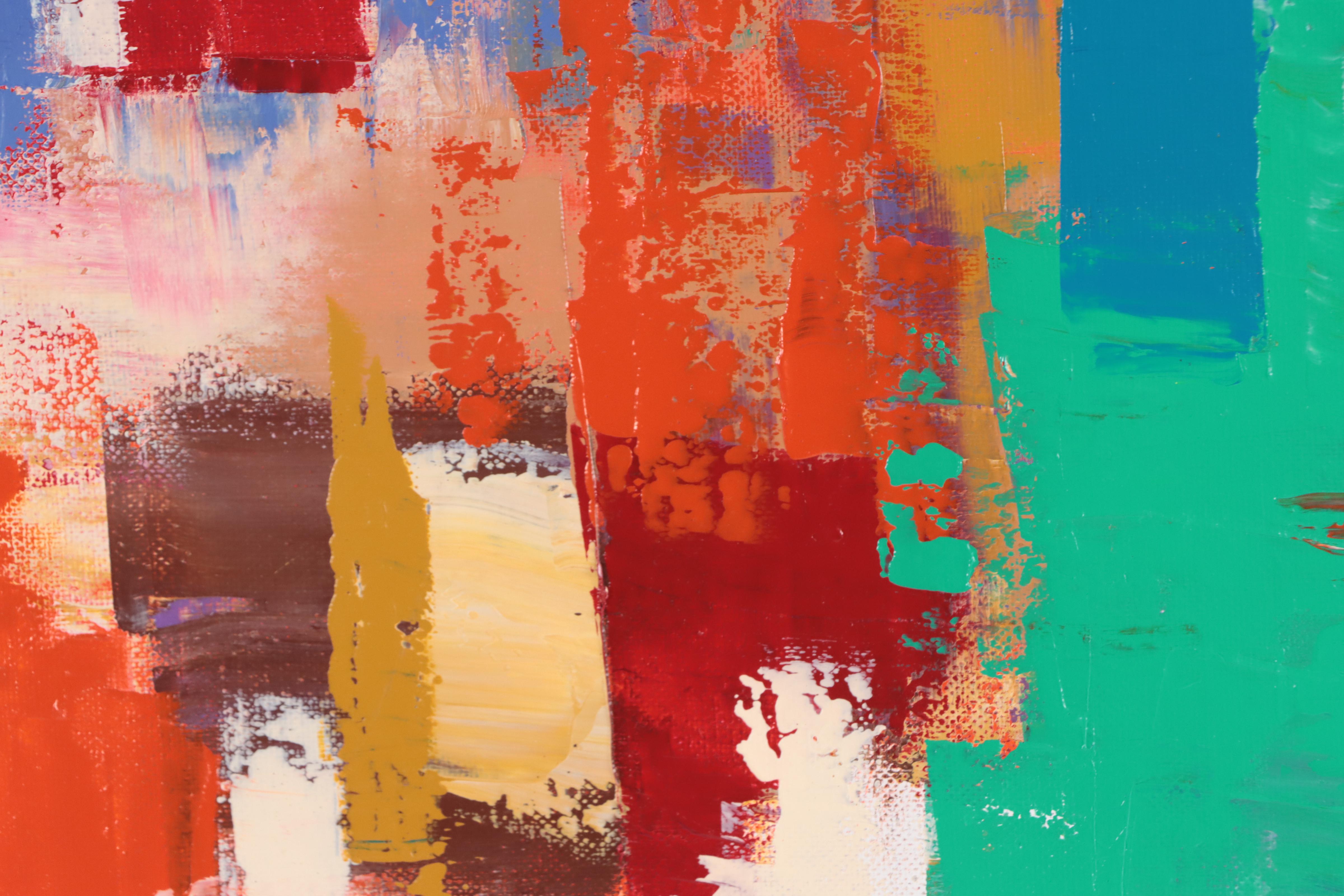 Sanna Abstract Acrylic Painting "Yearning for Quiet," 2023 | EBTH