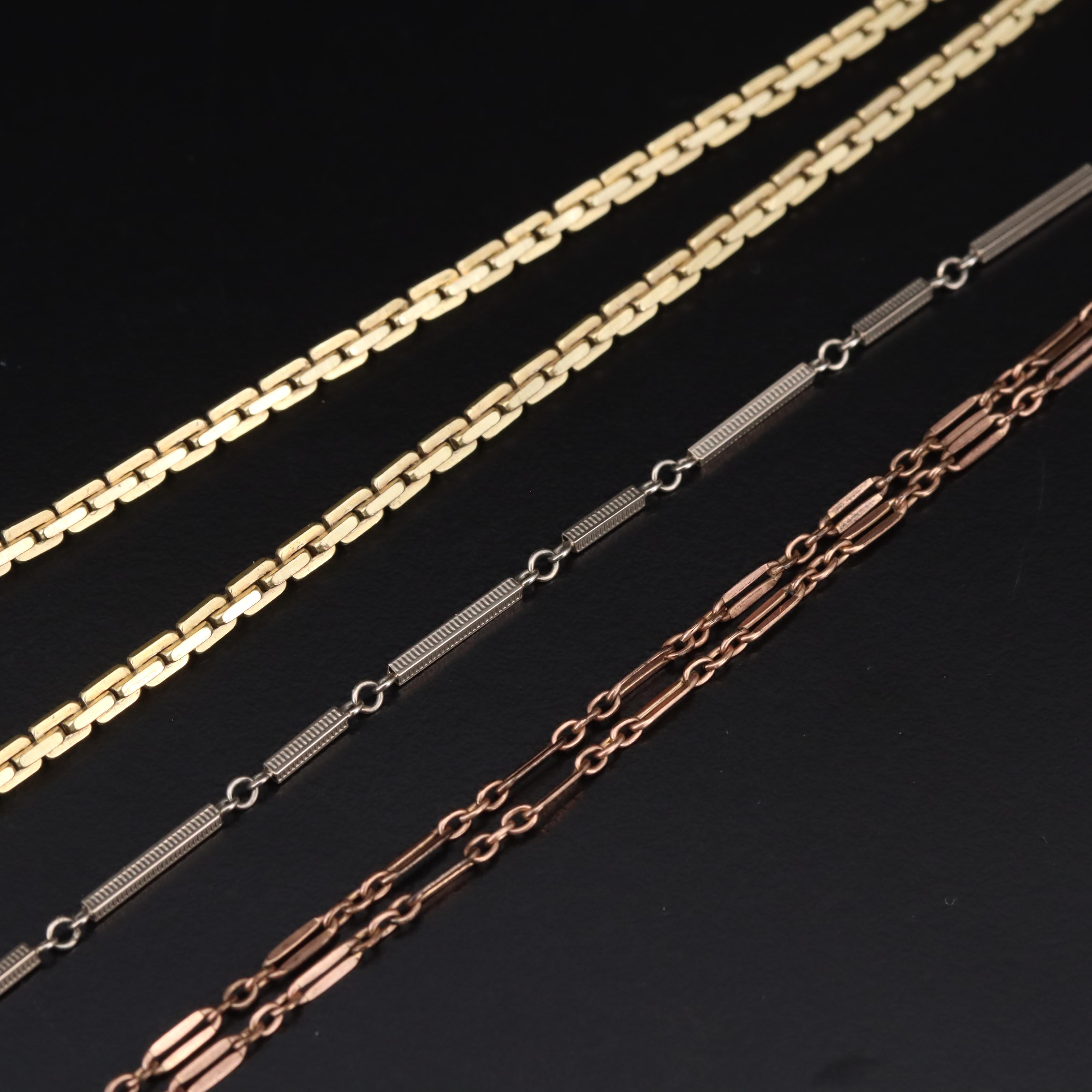 Trio of Vintage Watch Chains | EBTH