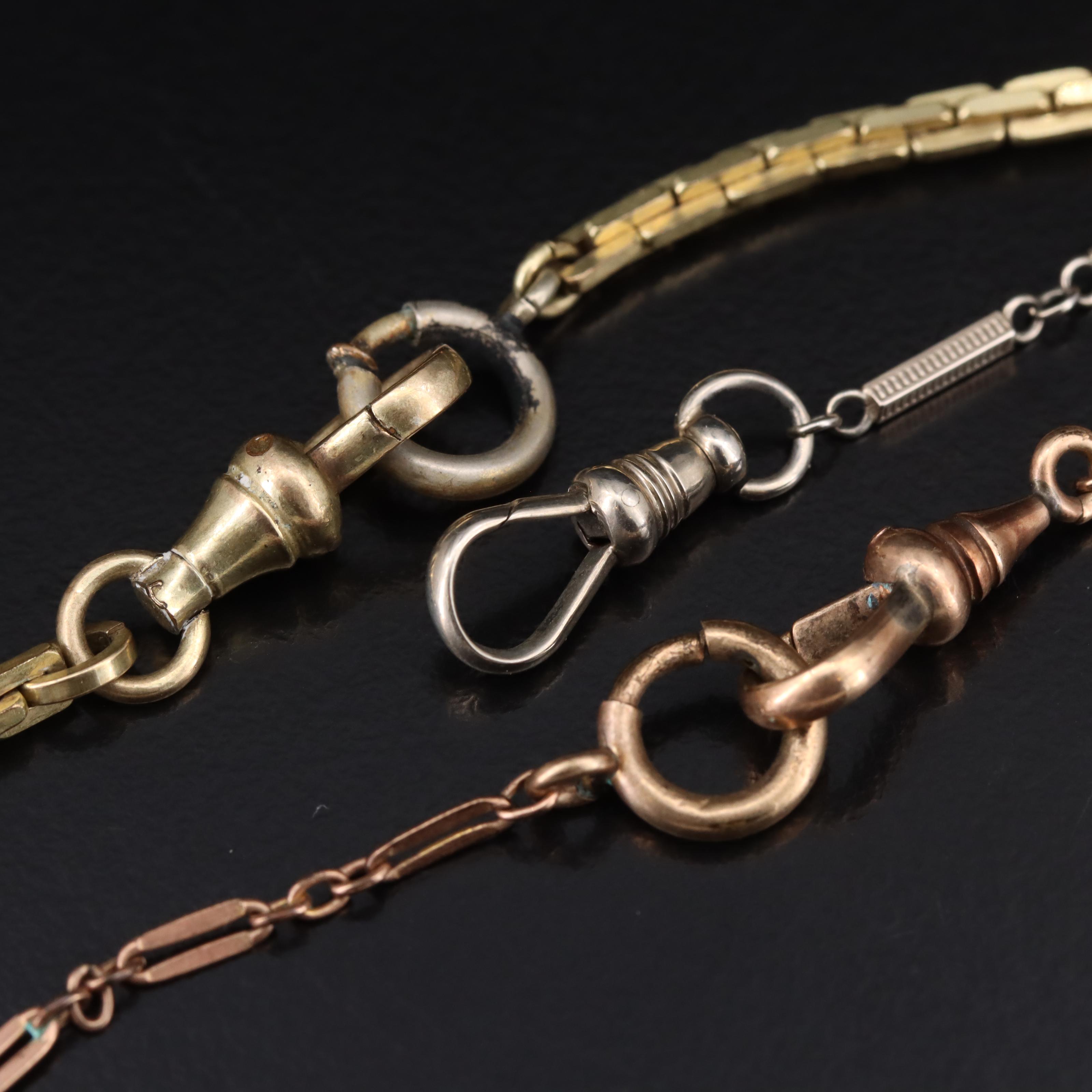 Trio of Vintage Watch Chains | EBTH