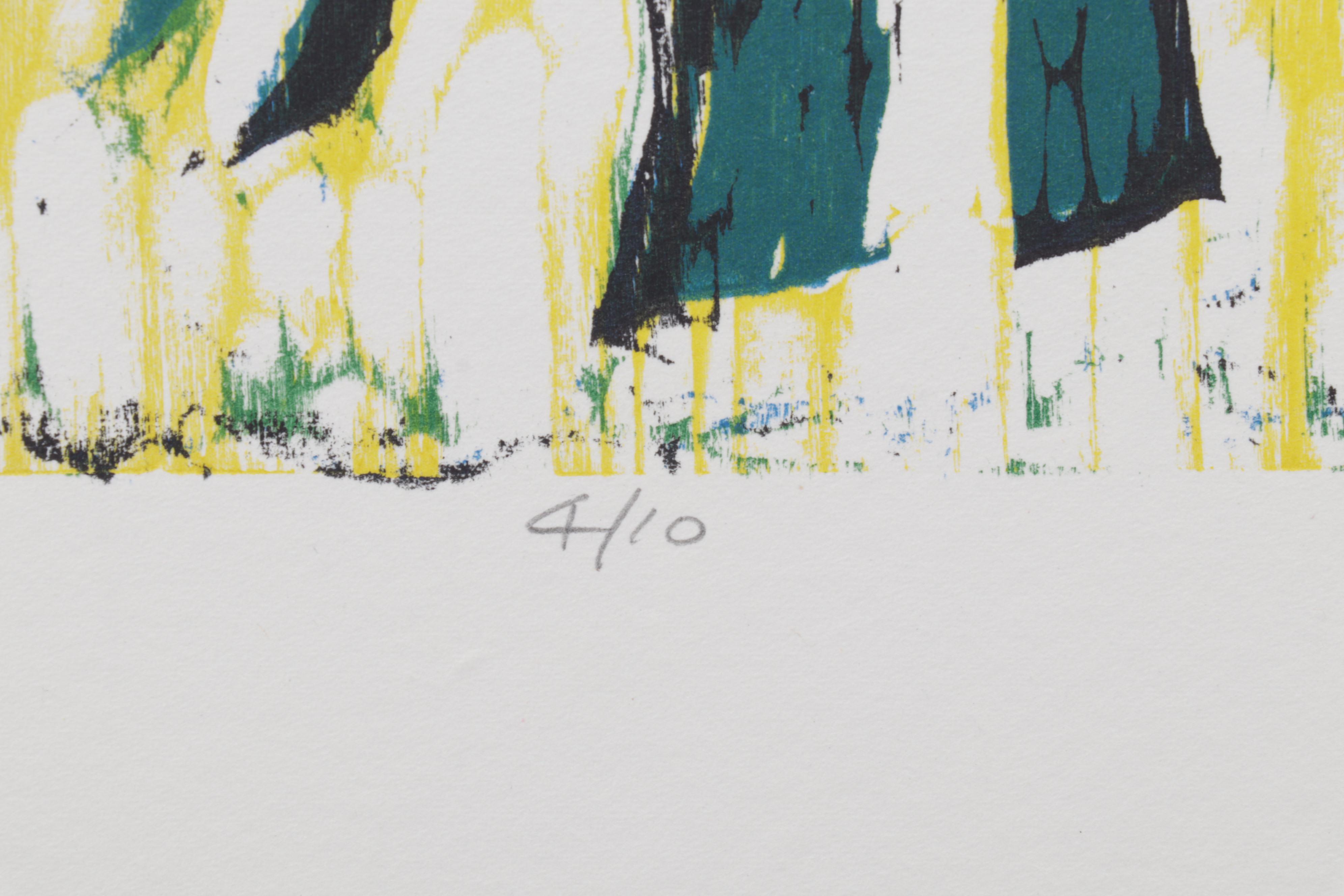 Sidney Chafetz Woodcut "Angela's People II," 1984 | EBTH