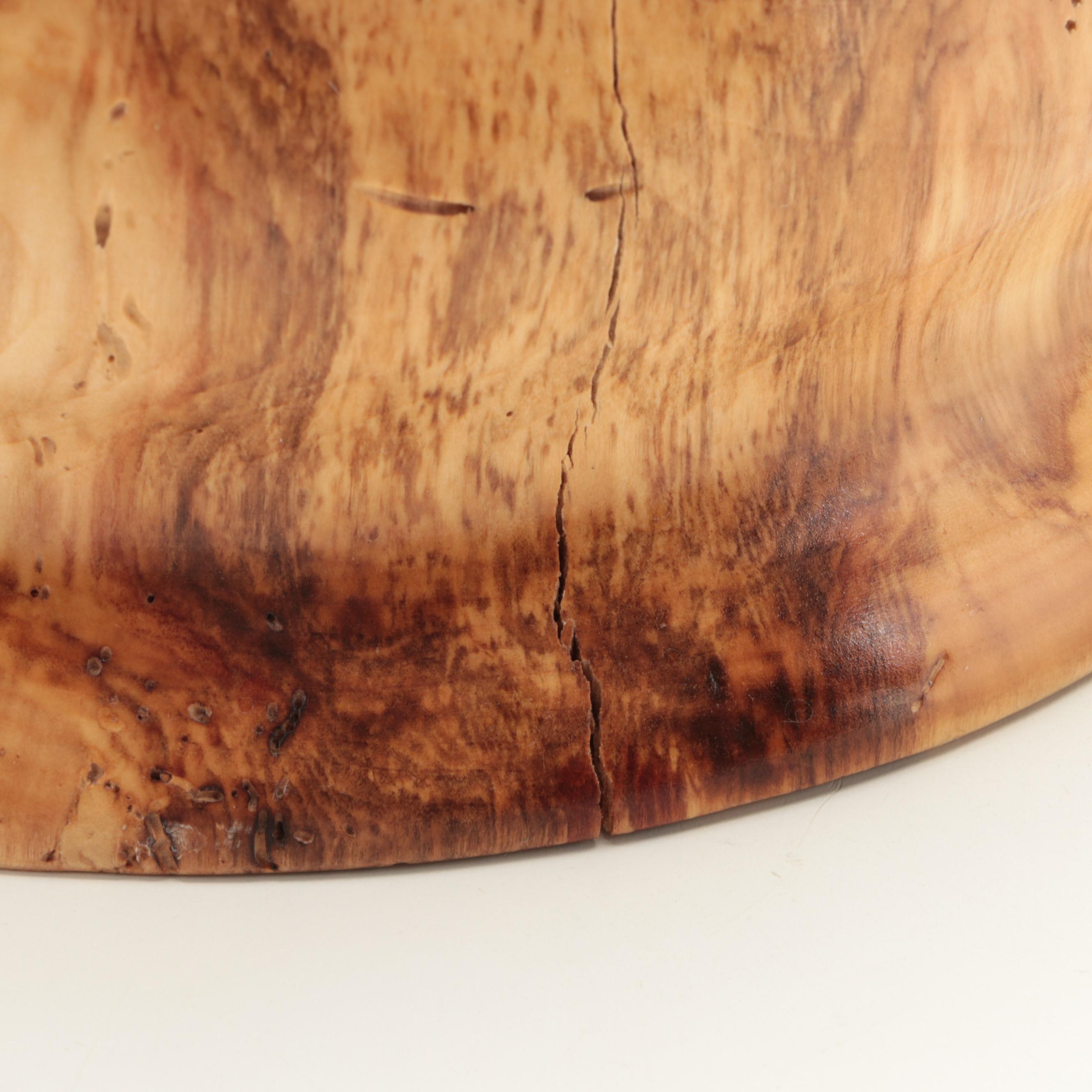 Hand-Turned Burl Wood Centerpiece Bowl | EBTH