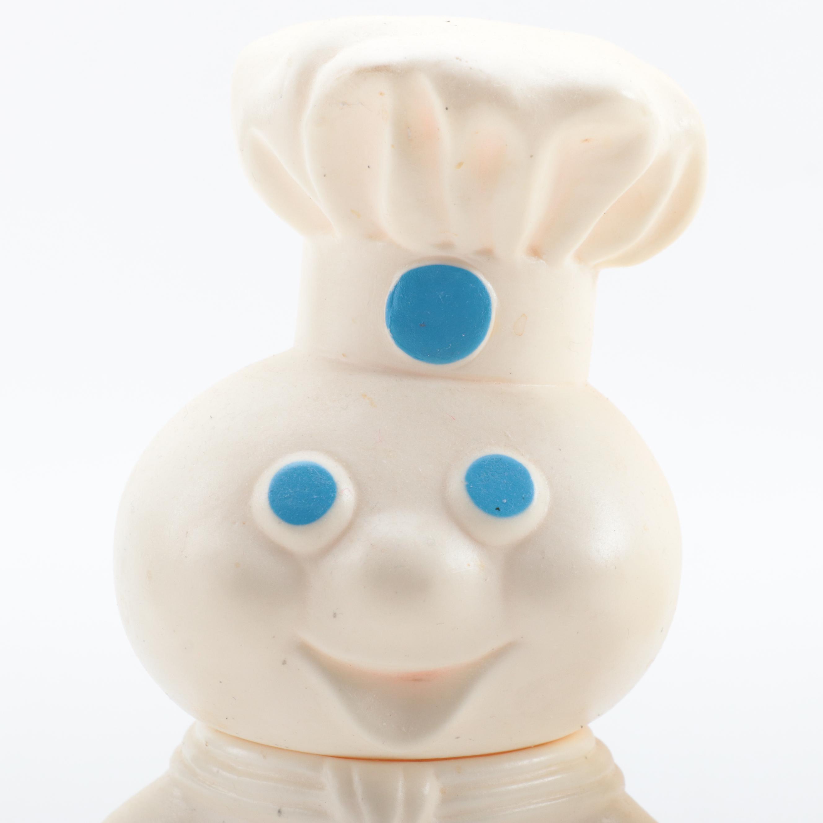 Pillsbury Poppin' Fresh Doughboy and Dough Girl Vinyl Advertising Dolls ...