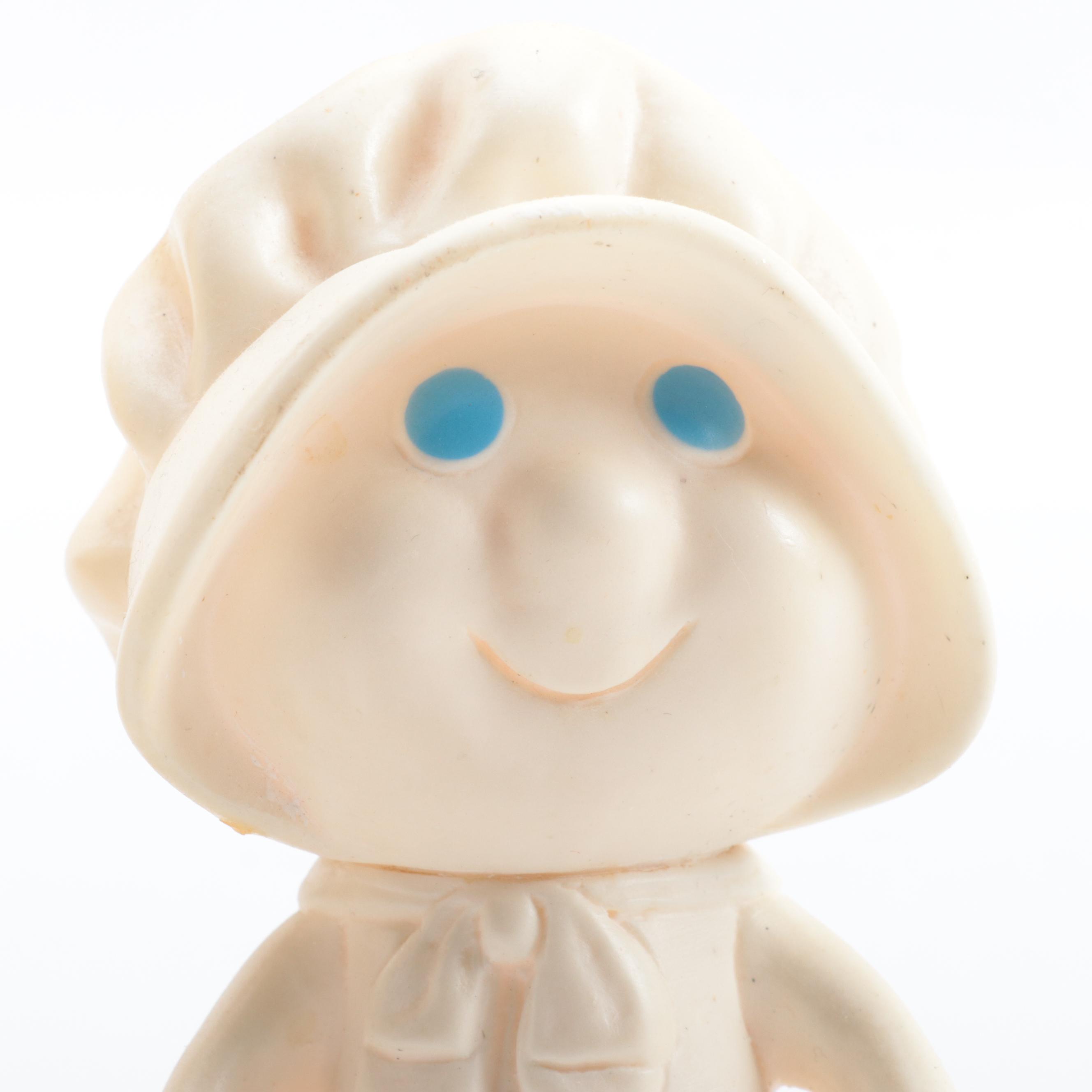 Pillsbury Poppin' Fresh Doughboy and Dough Girl Vinyl Advertising Dolls ...