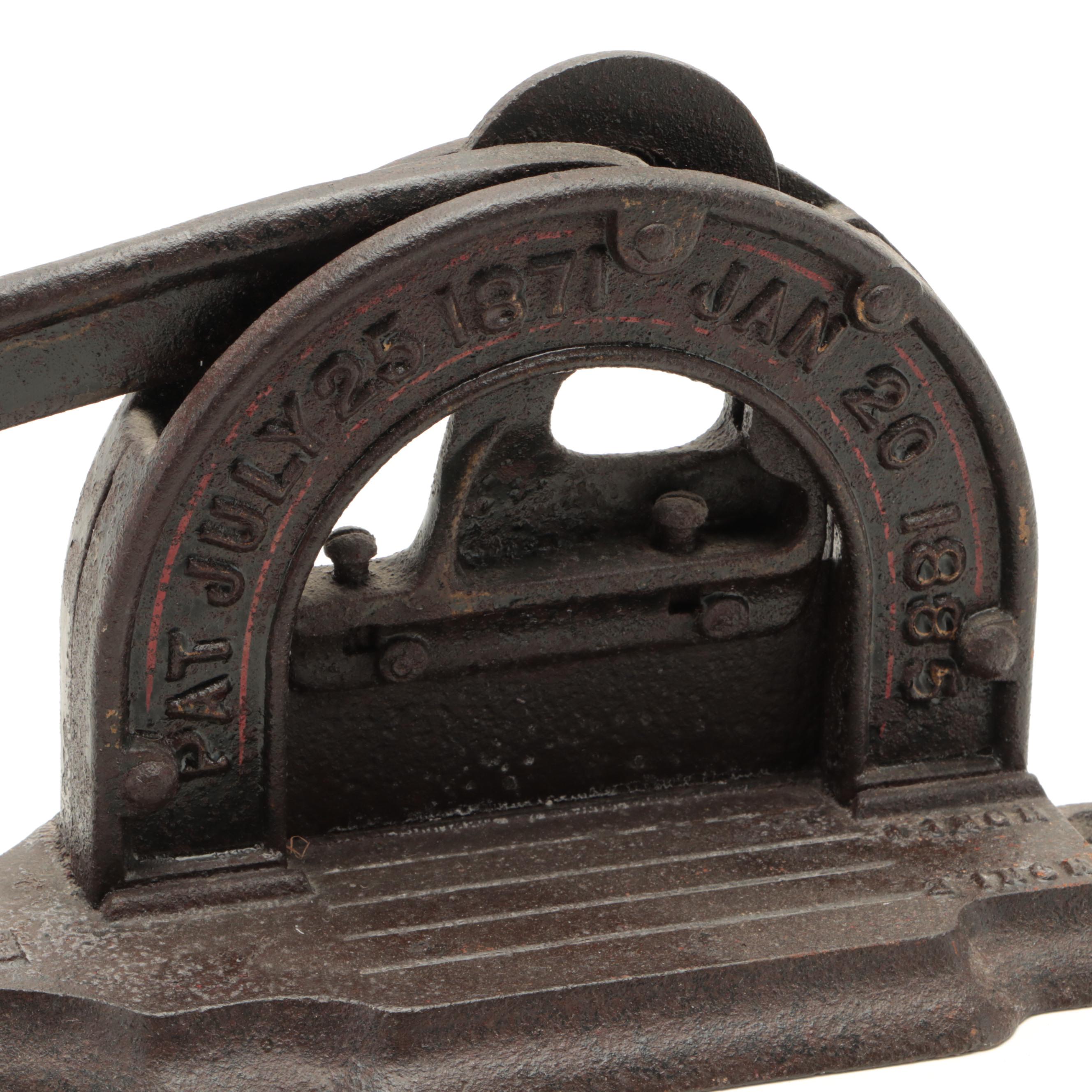 Champion Enterprise Cast Iron Tobacco Plug Cutter, Late 19th/ Early ...