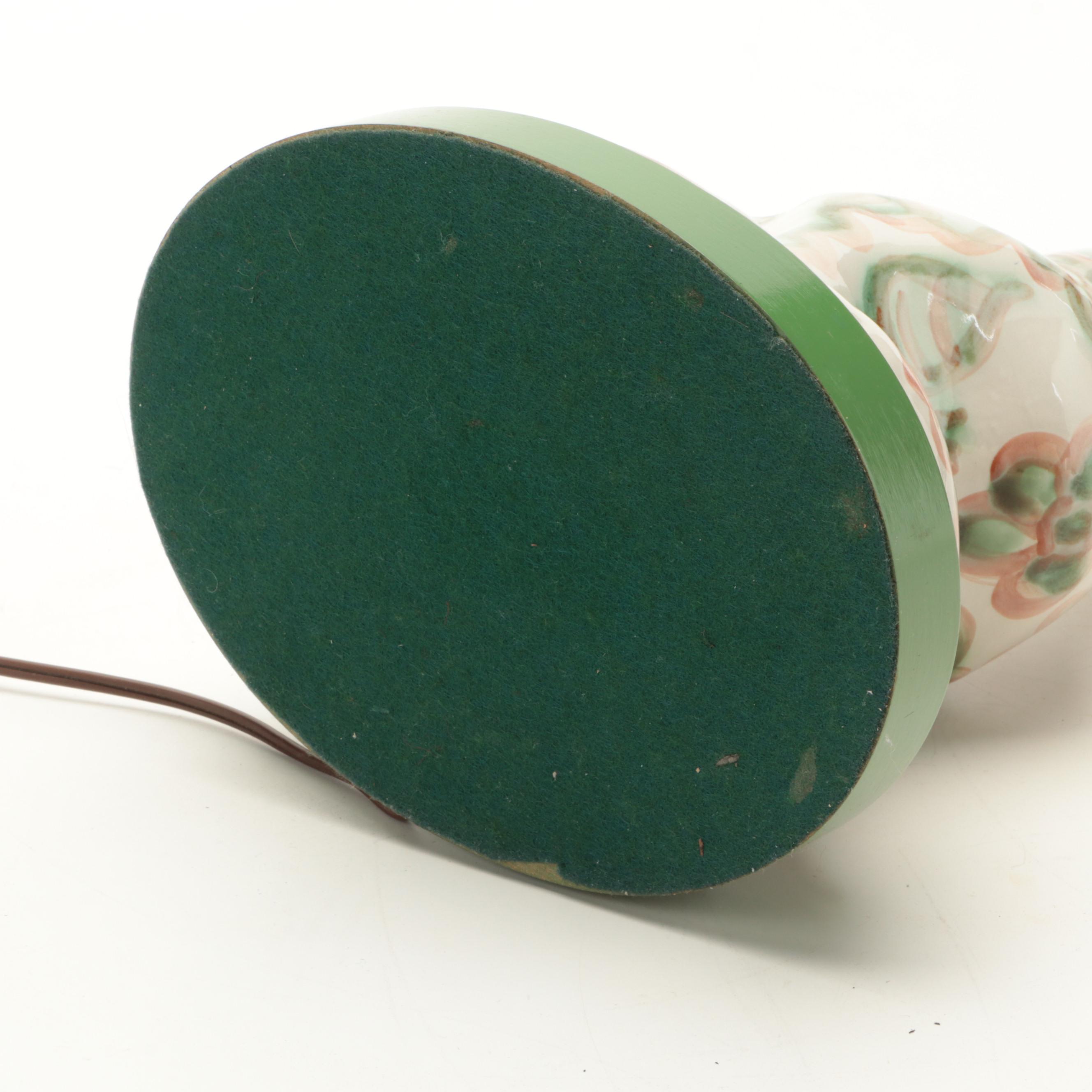 Hadley Pottery Cat Vase Table Lamp, Mid-20th Century | EBTH