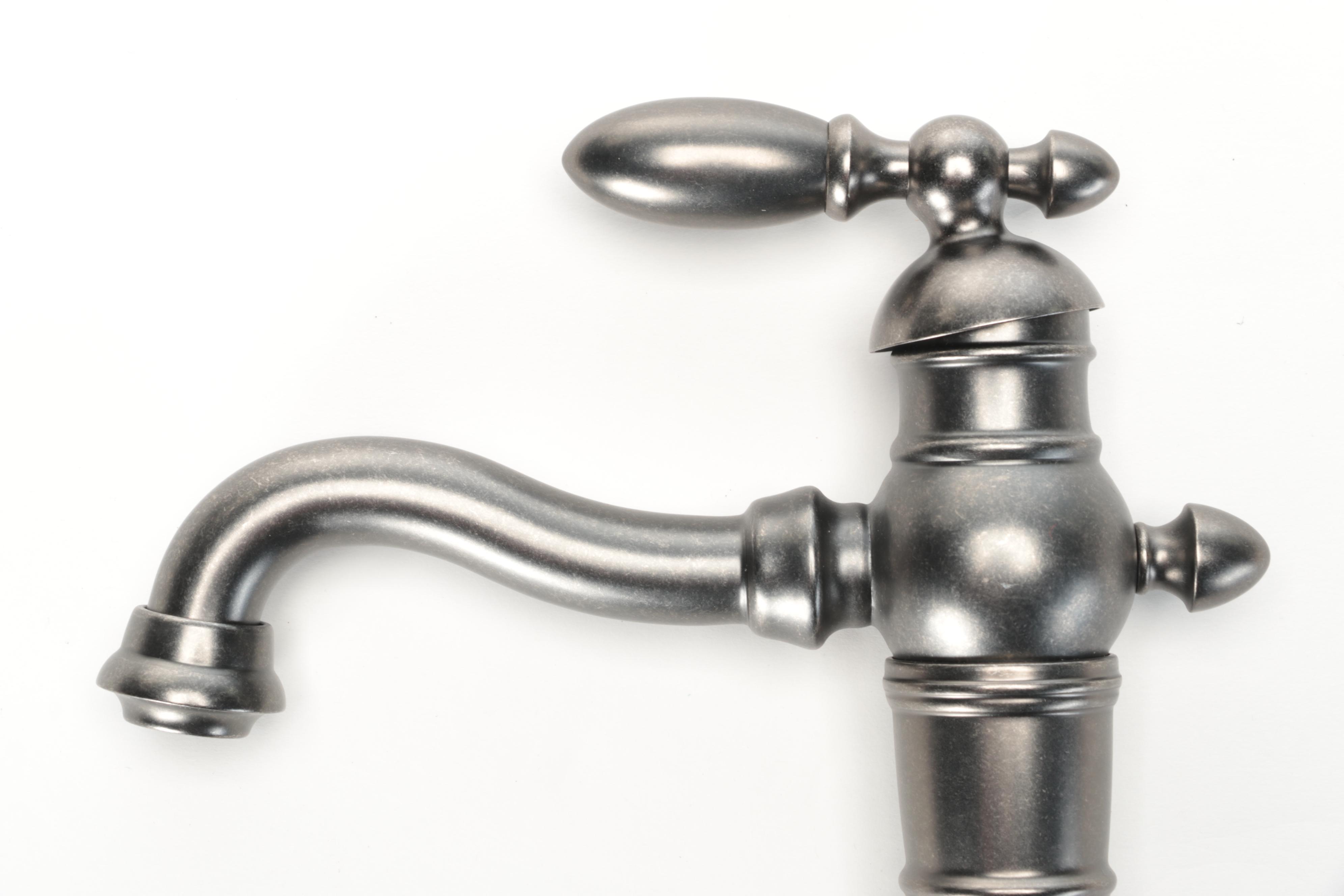 Delta Aged Pewter Victorian Single Handle Vessel Faucets | EBTH
