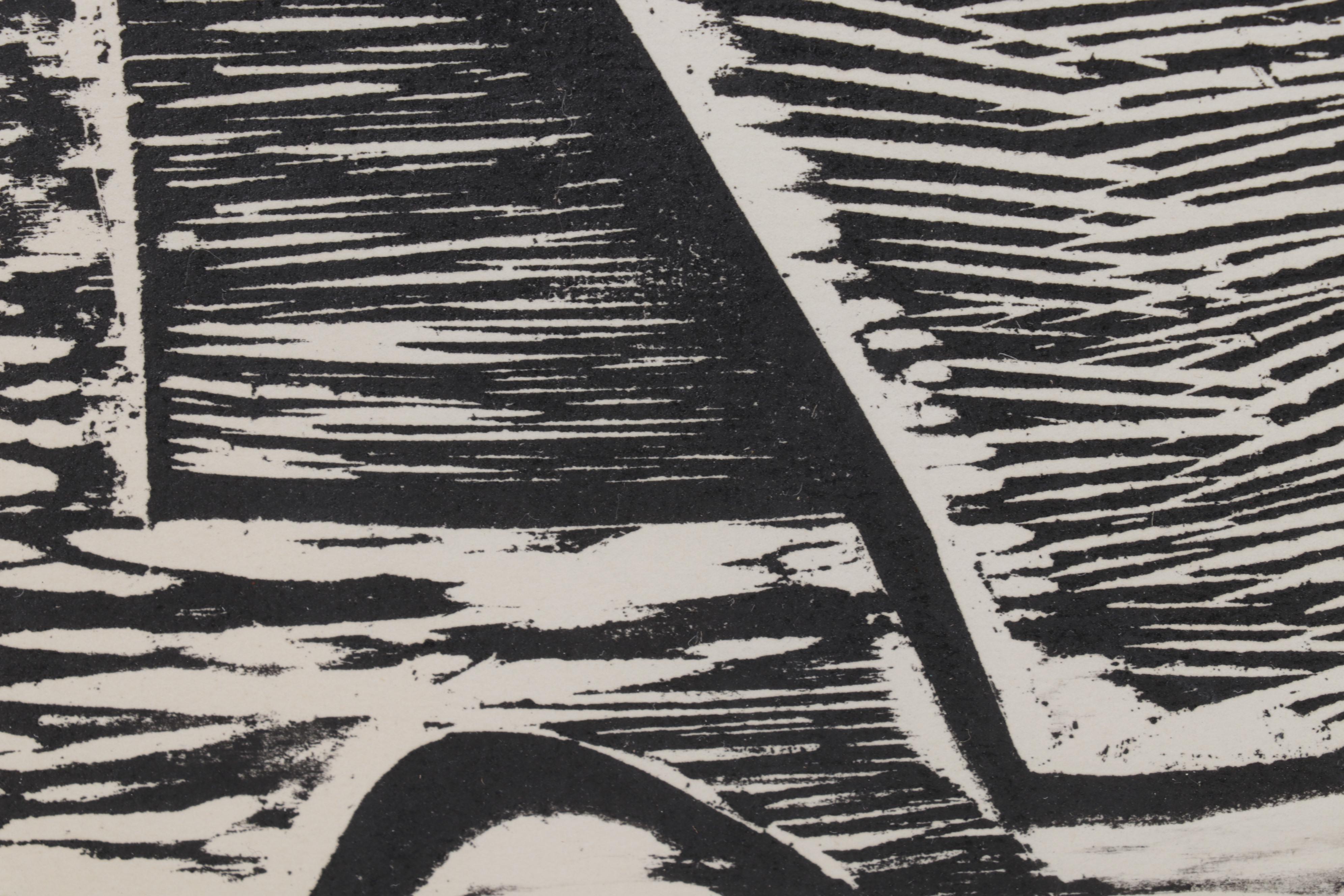 Sidney Chafetz Still Life Woodcut "Objects," 1951 | EBTH