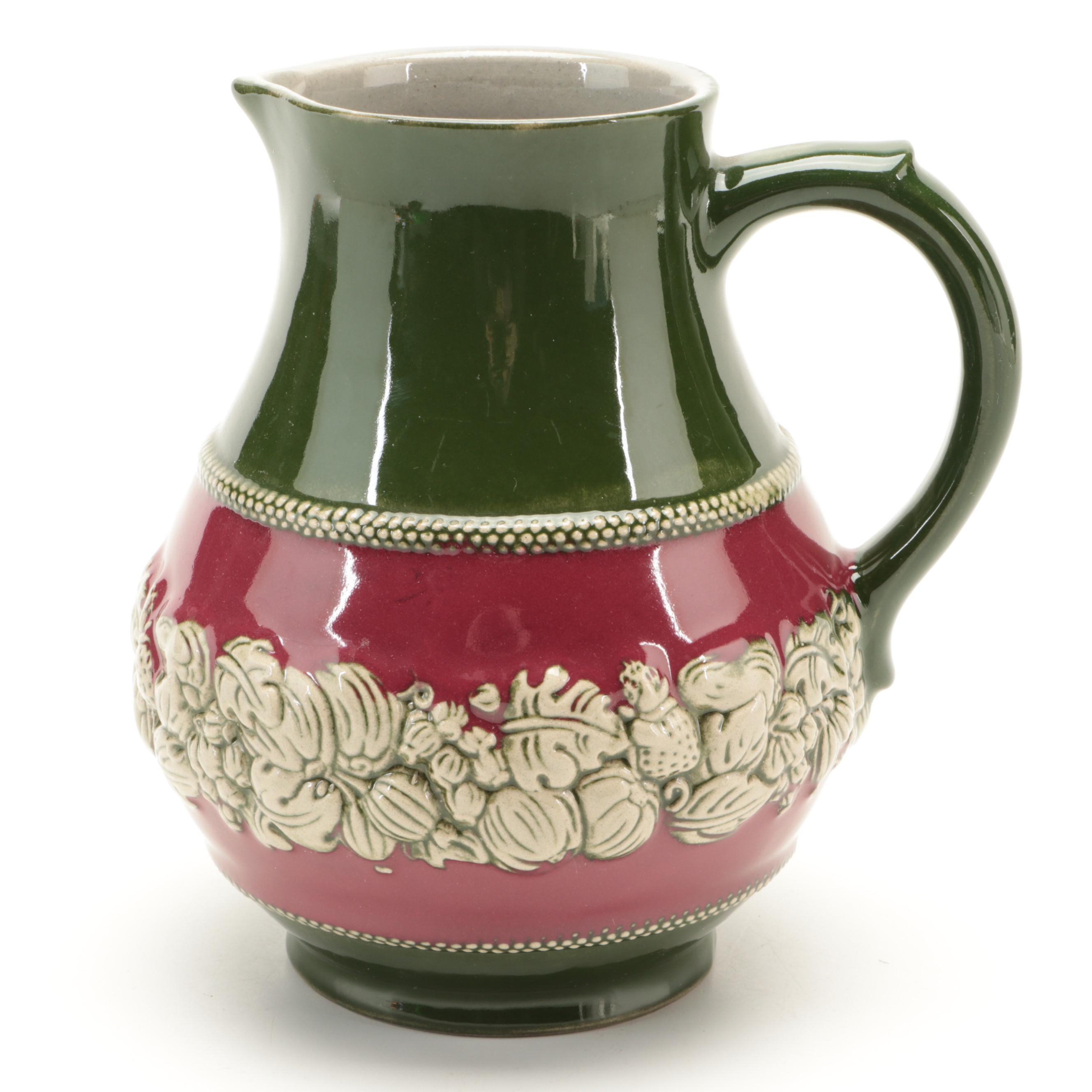 Marzi & Remy German Stoneware Pitcher and Steins, Mid to Late 20th ...