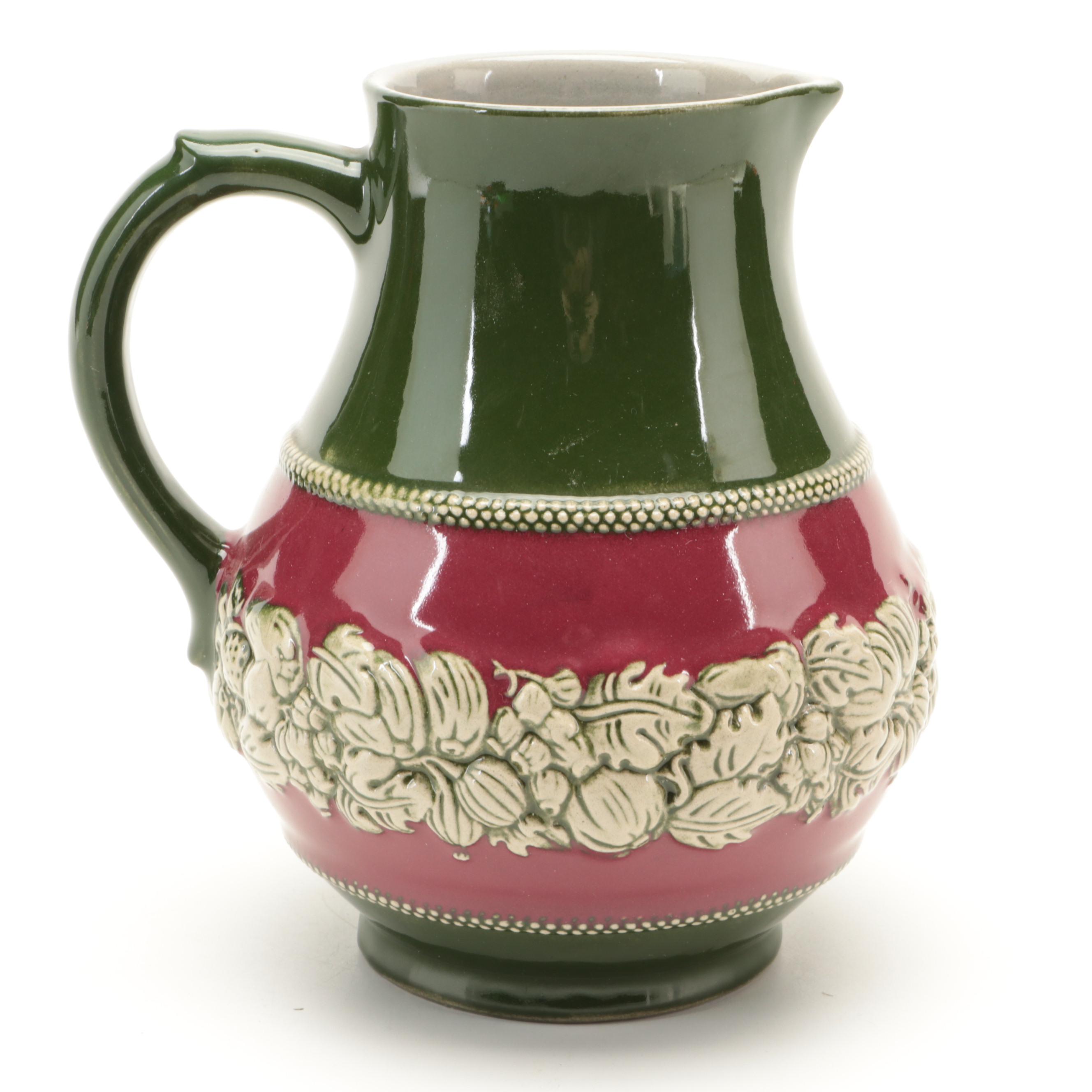 Marzi & Remy German Stoneware Pitcher and Steins, Mid to Late 20th ...