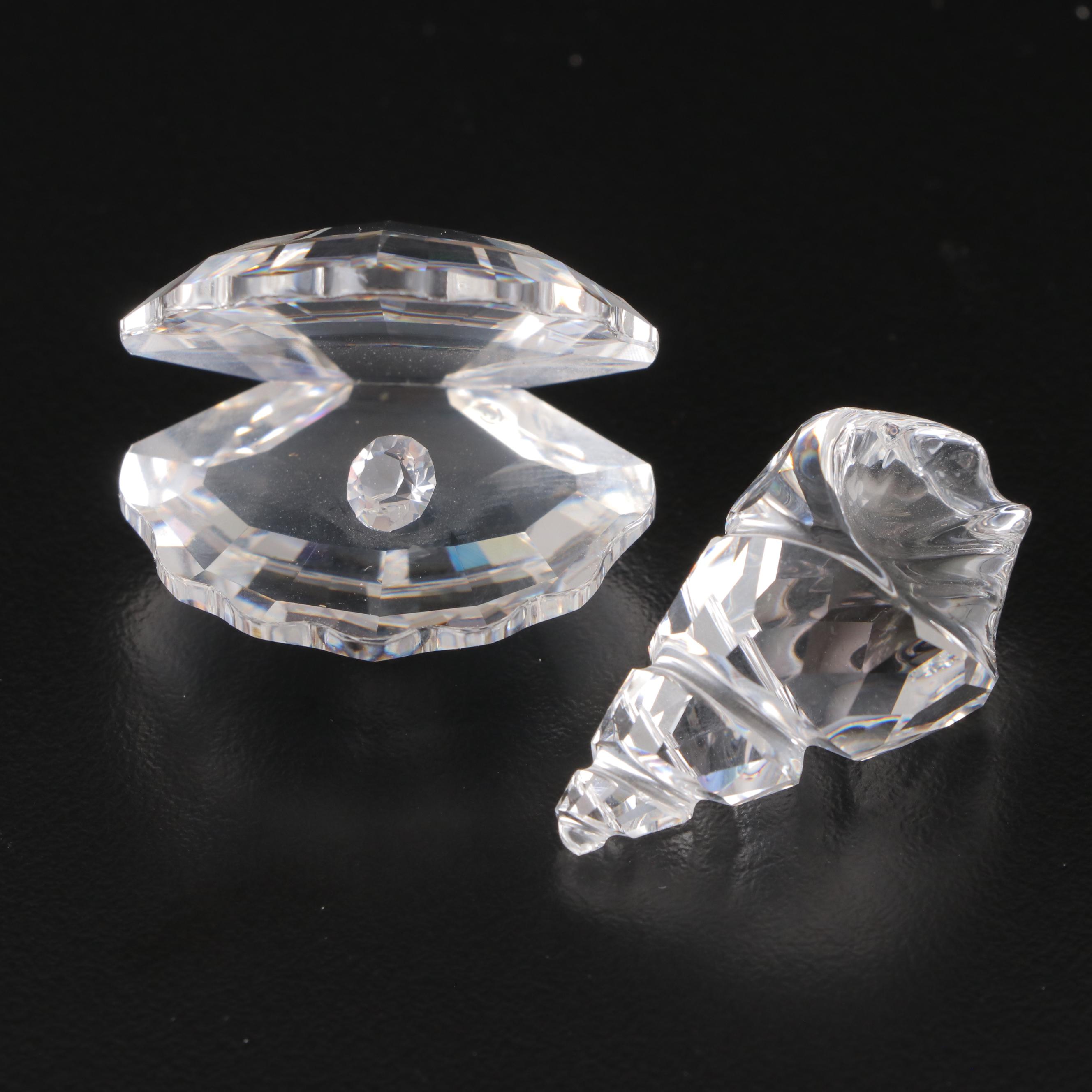 Swarovski Crystal Hummingbird and Maritime Trio Crystal Figurines in ...