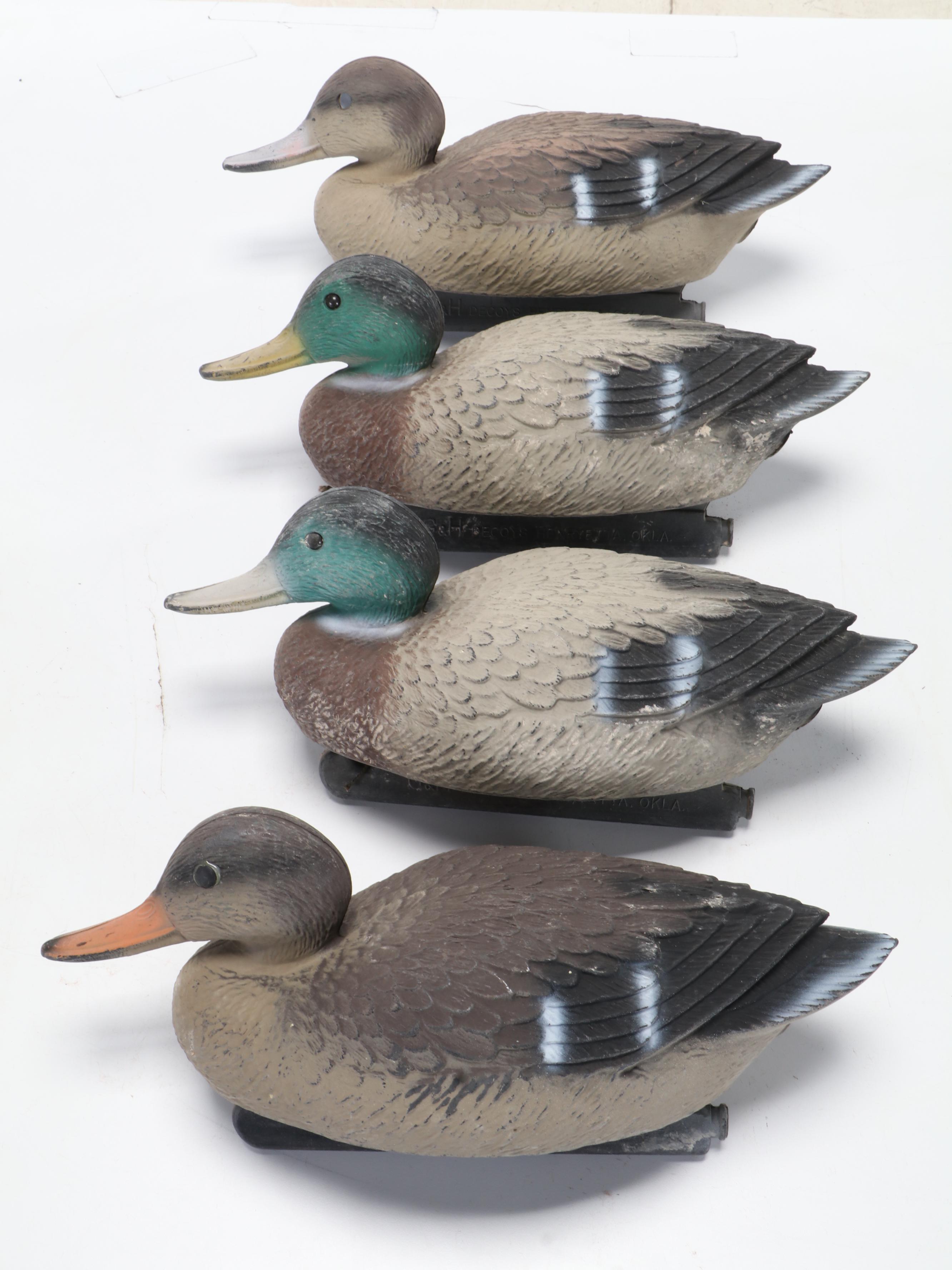 G&H Decoys Mallard Duck Drake and Hen Decoys | EBTH