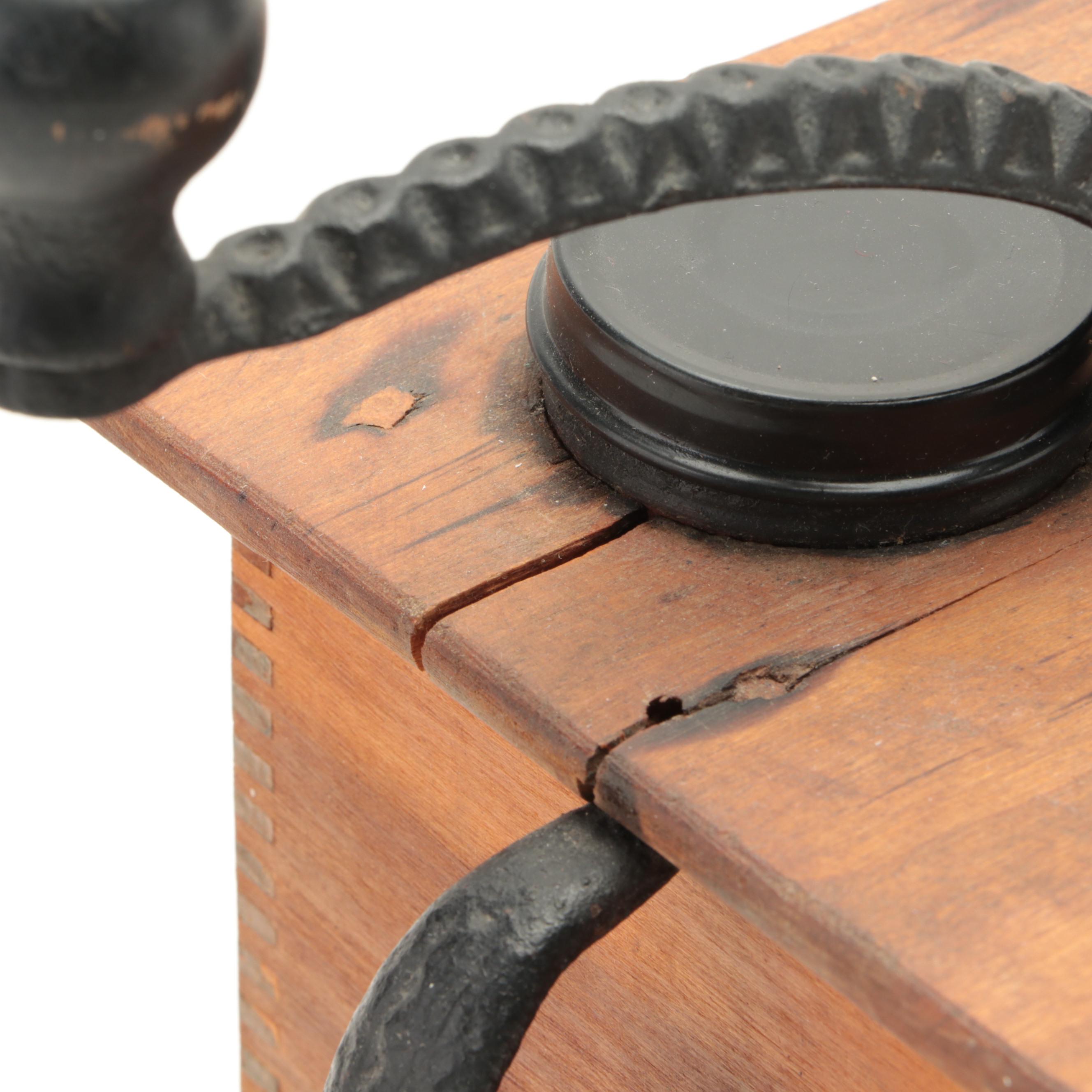 Wood Hand Crank Coffee Grinders, Early 20th Century | EBTH